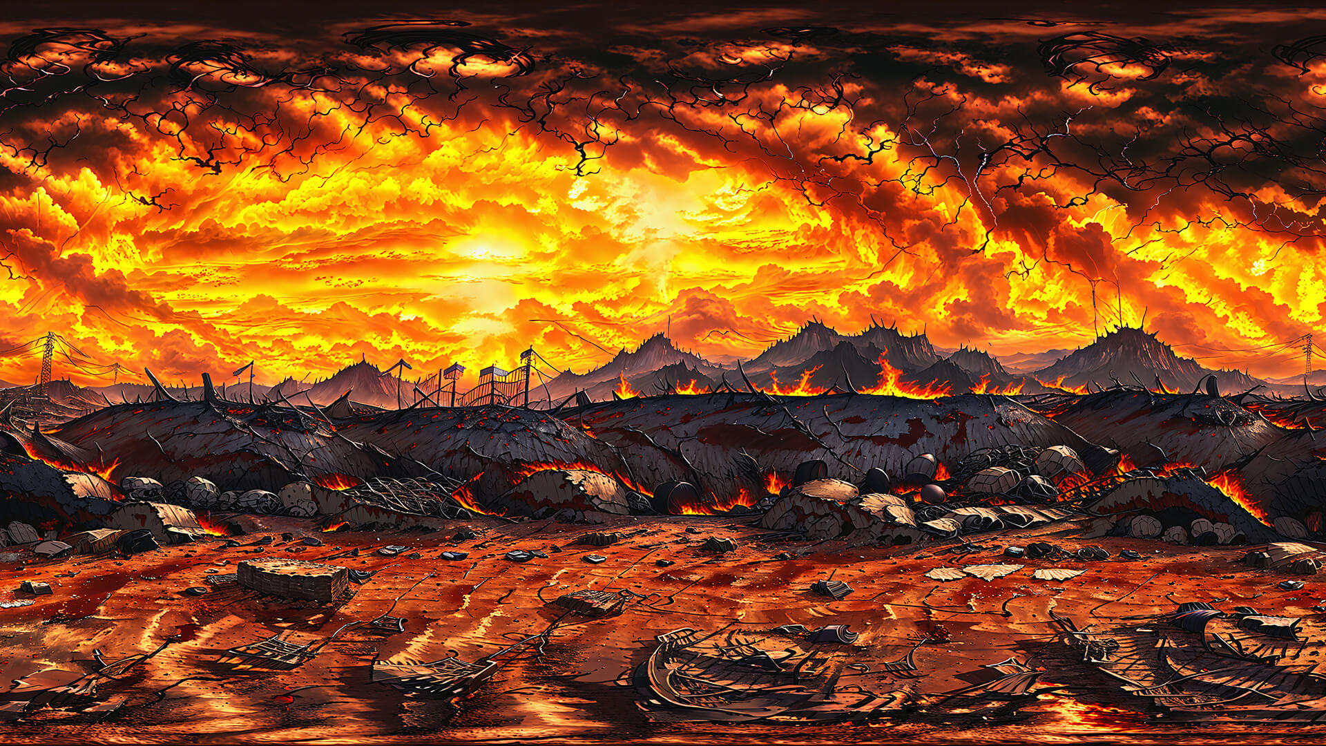 51 HDRI Horror Anime Skyboxes - HDR Image by Johny1981