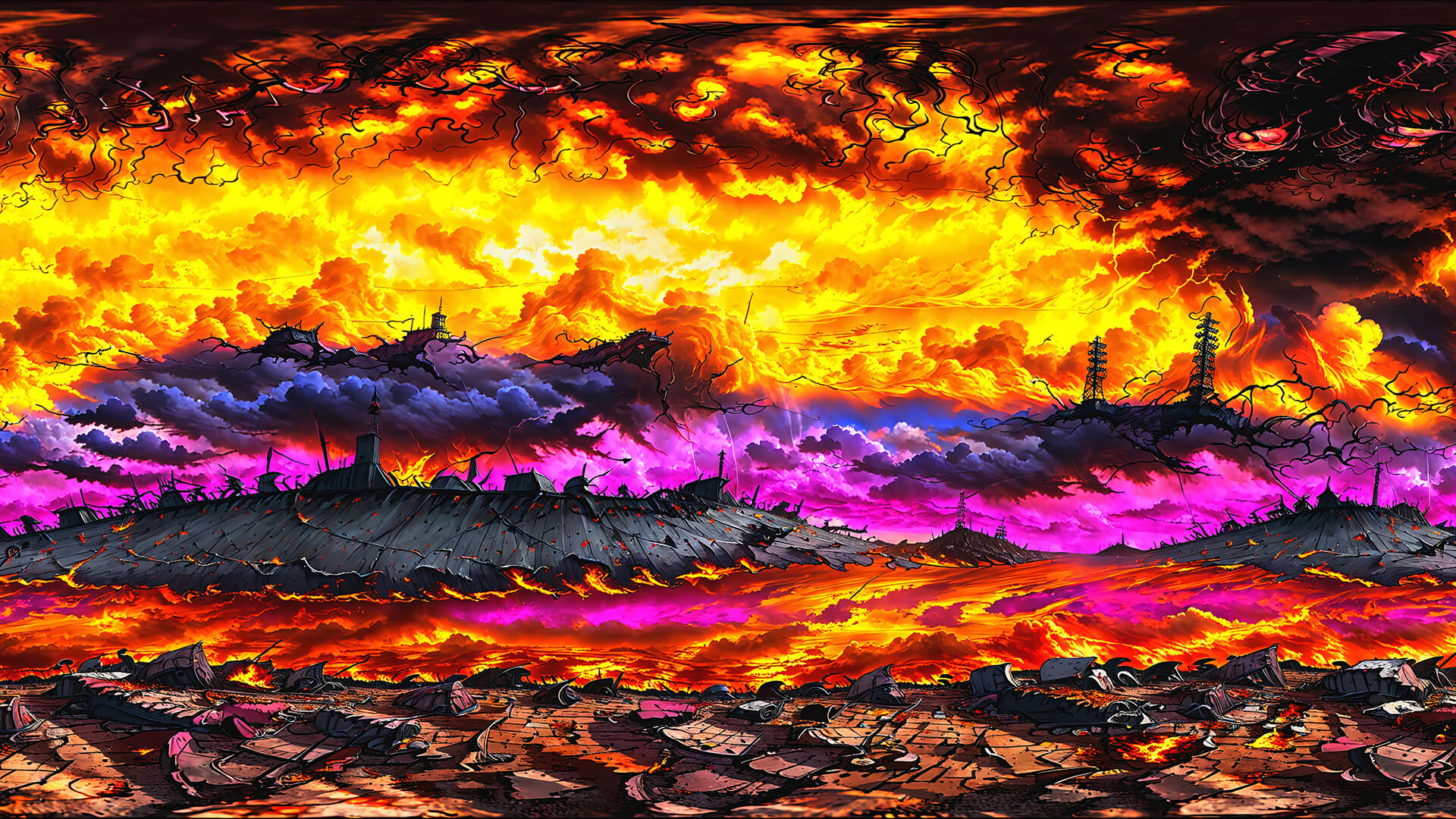 51 HDRI Horror Anime Skyboxes - HDR Image by Johny1981