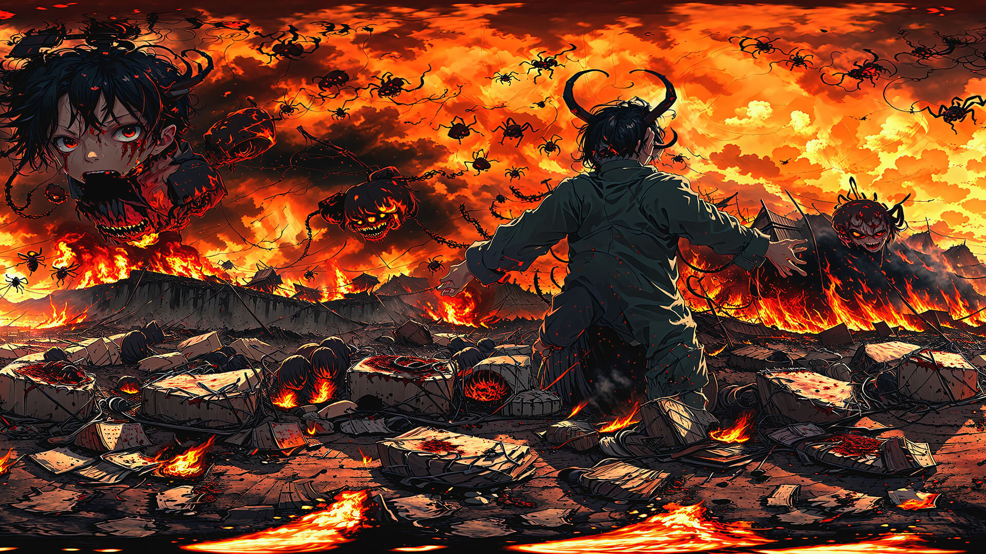 51 HDRI Horror Anime Skyboxes - HDR Image by Johny1981