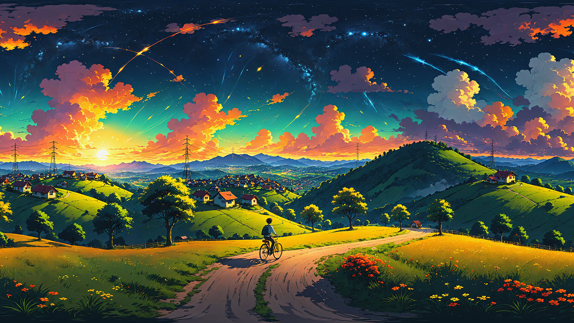 53 HDRI Vibrant Anime Panoramas - HDR Image by Johny1981