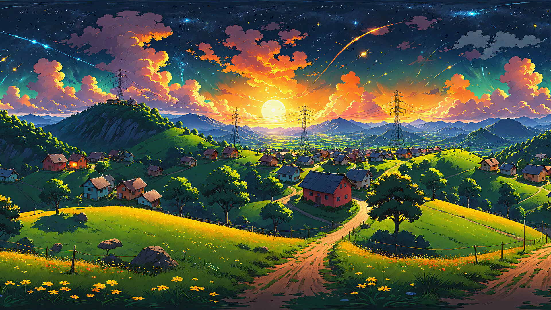 53 HDRI Vibrant Anime Panoramas - HDR Image by Johny1981