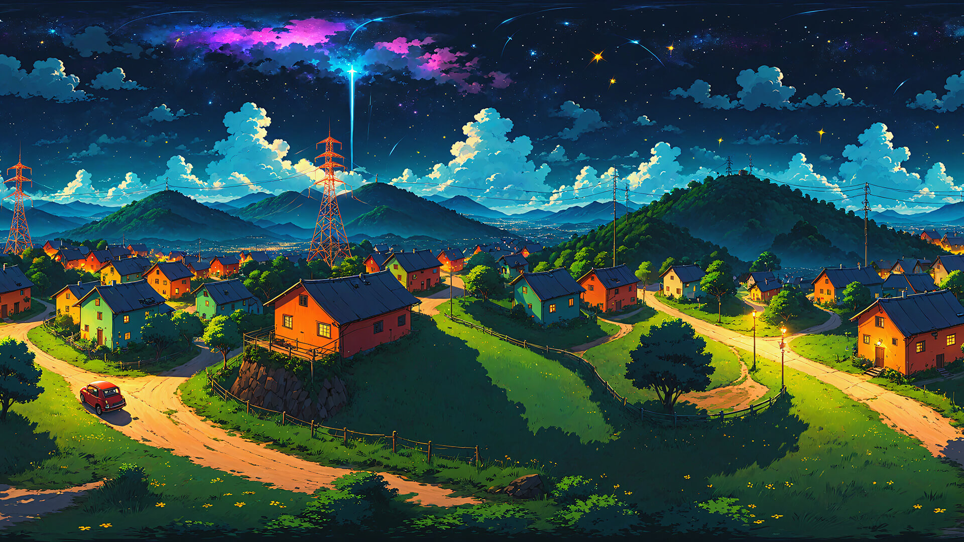 53 HDRI Vibrant Anime Panoramas - HDR Image by Johny1981