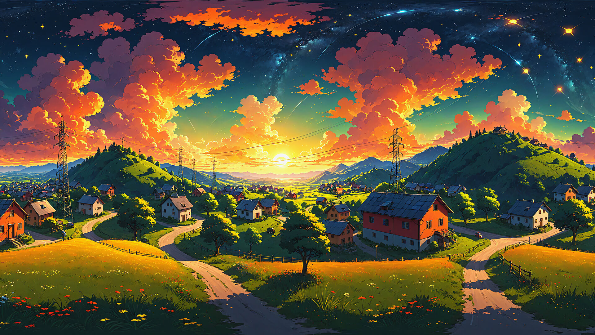 53 HDRI Vibrant Anime Panoramas - HDR Image by Johny1981