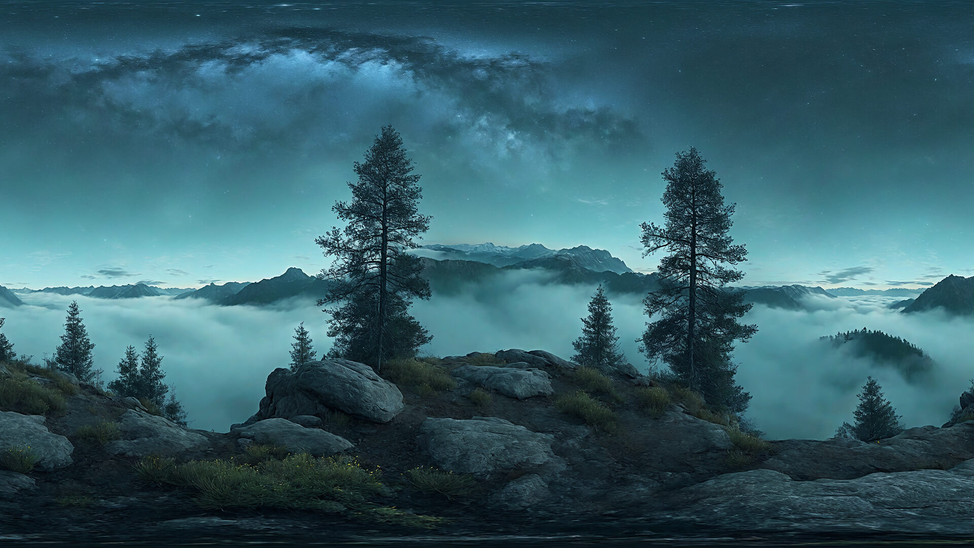 57 HDRI Night Time Panorama Skyboxes - HDR Image by Johny1981