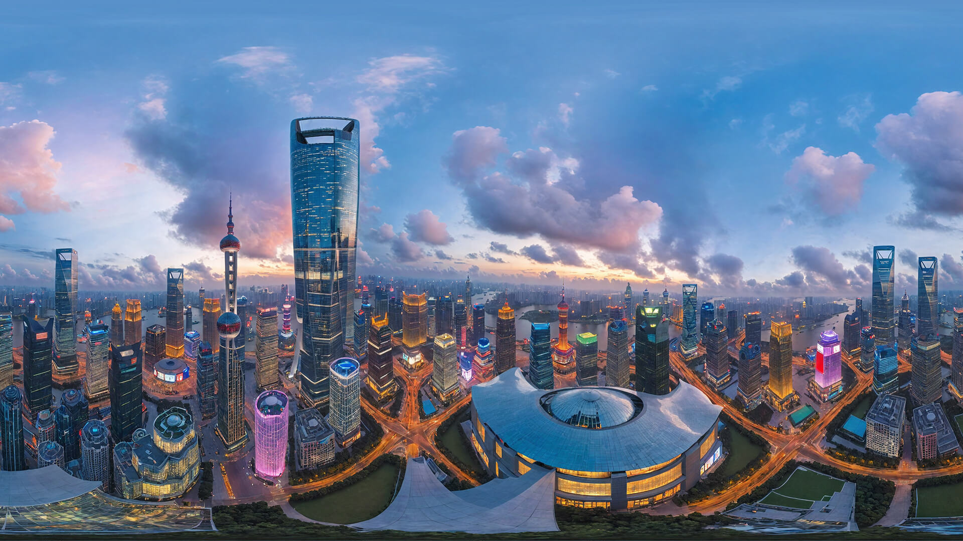 69 HDRI Modern Cityscape Panorama Skyboxes - HDR Image by Johny1981