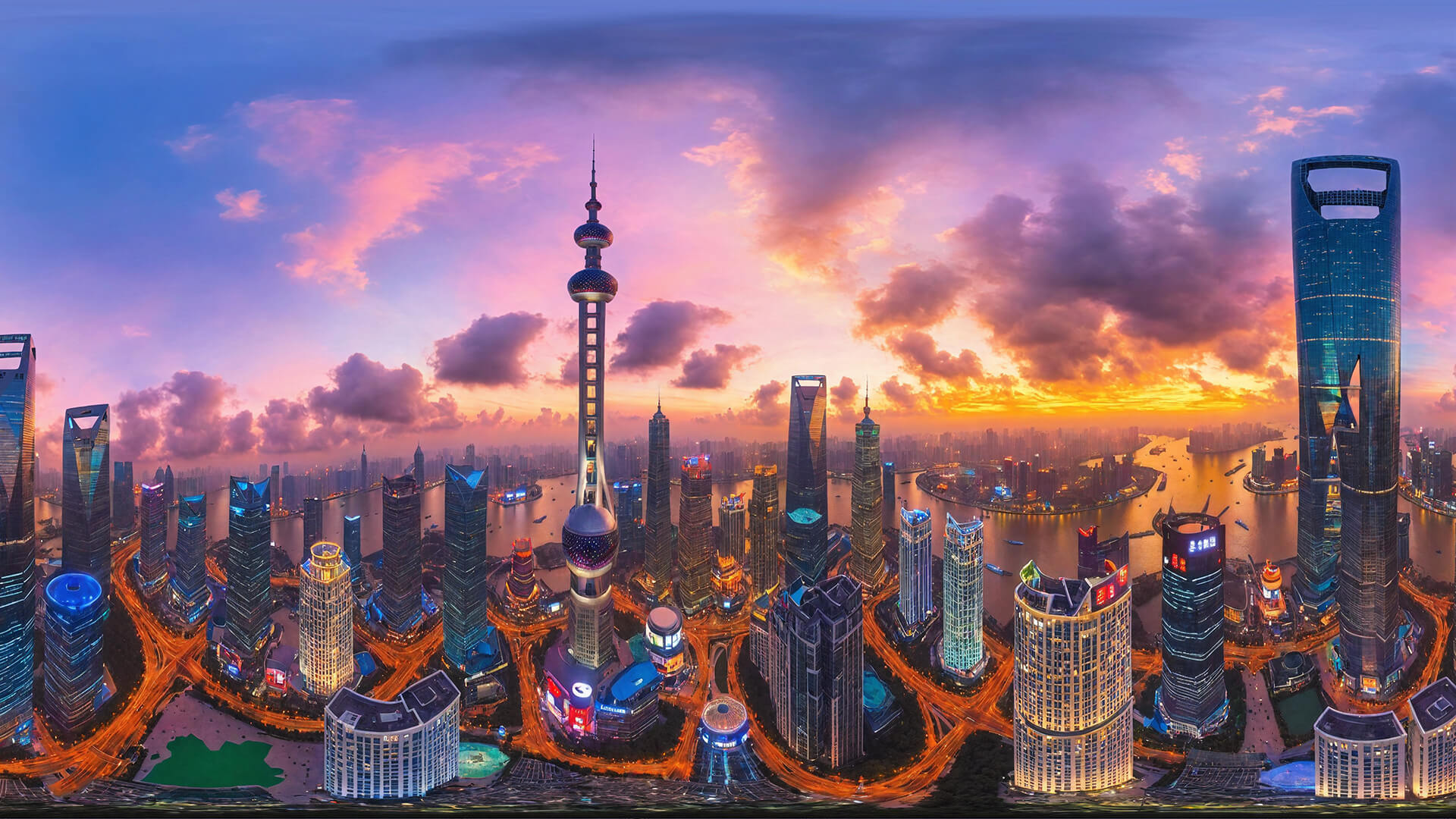 69 HDRI Modern Cityscape Panorama Skyboxes - HDR Image by Johny1981