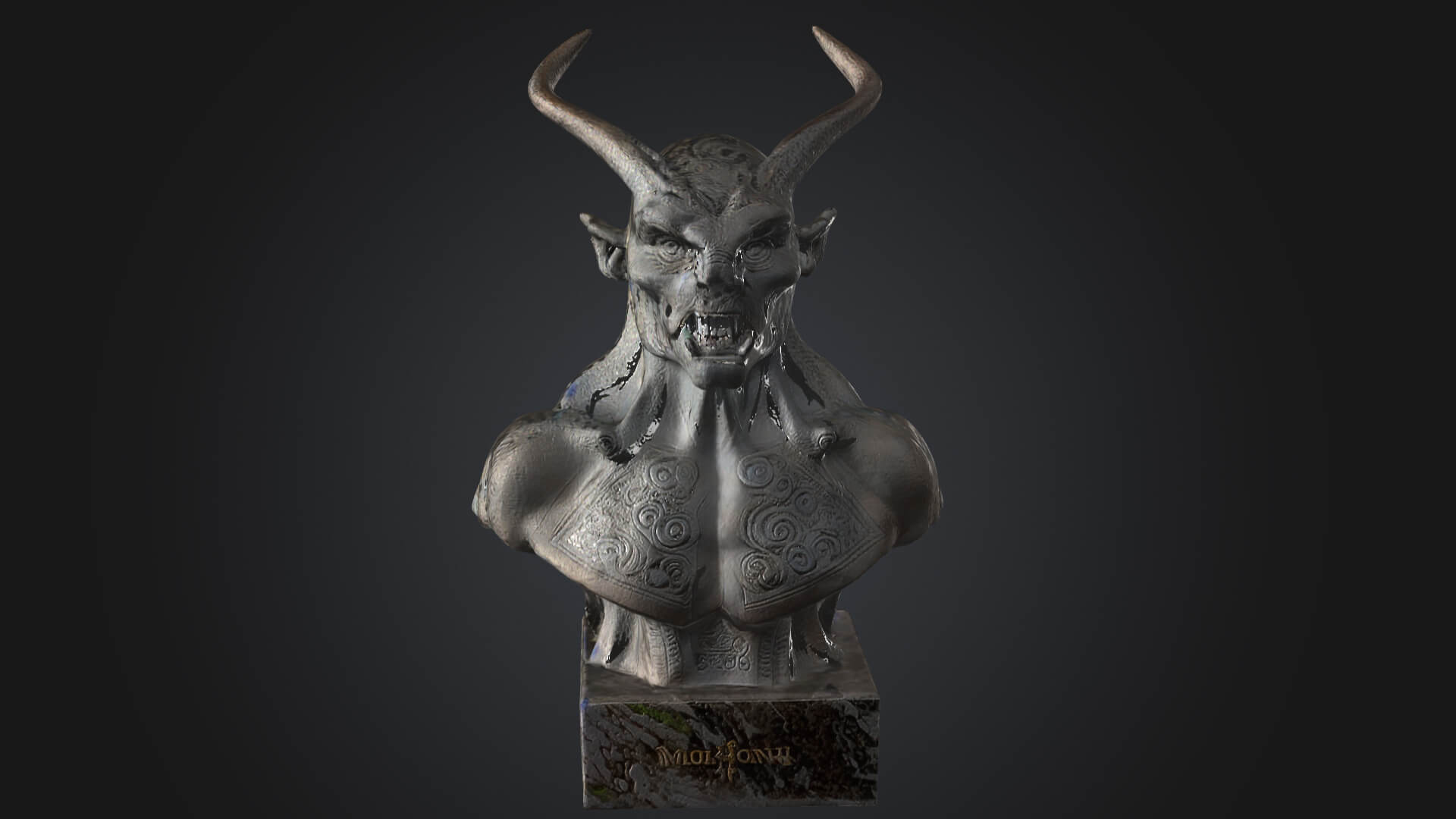 Demon Statue 18 - 3D Model by Johny1981