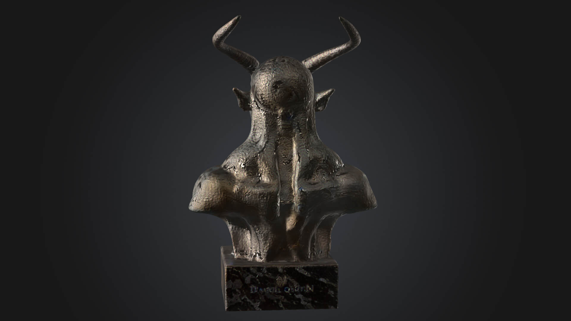 Demon Statue 18 - 3D Model by Johny1981