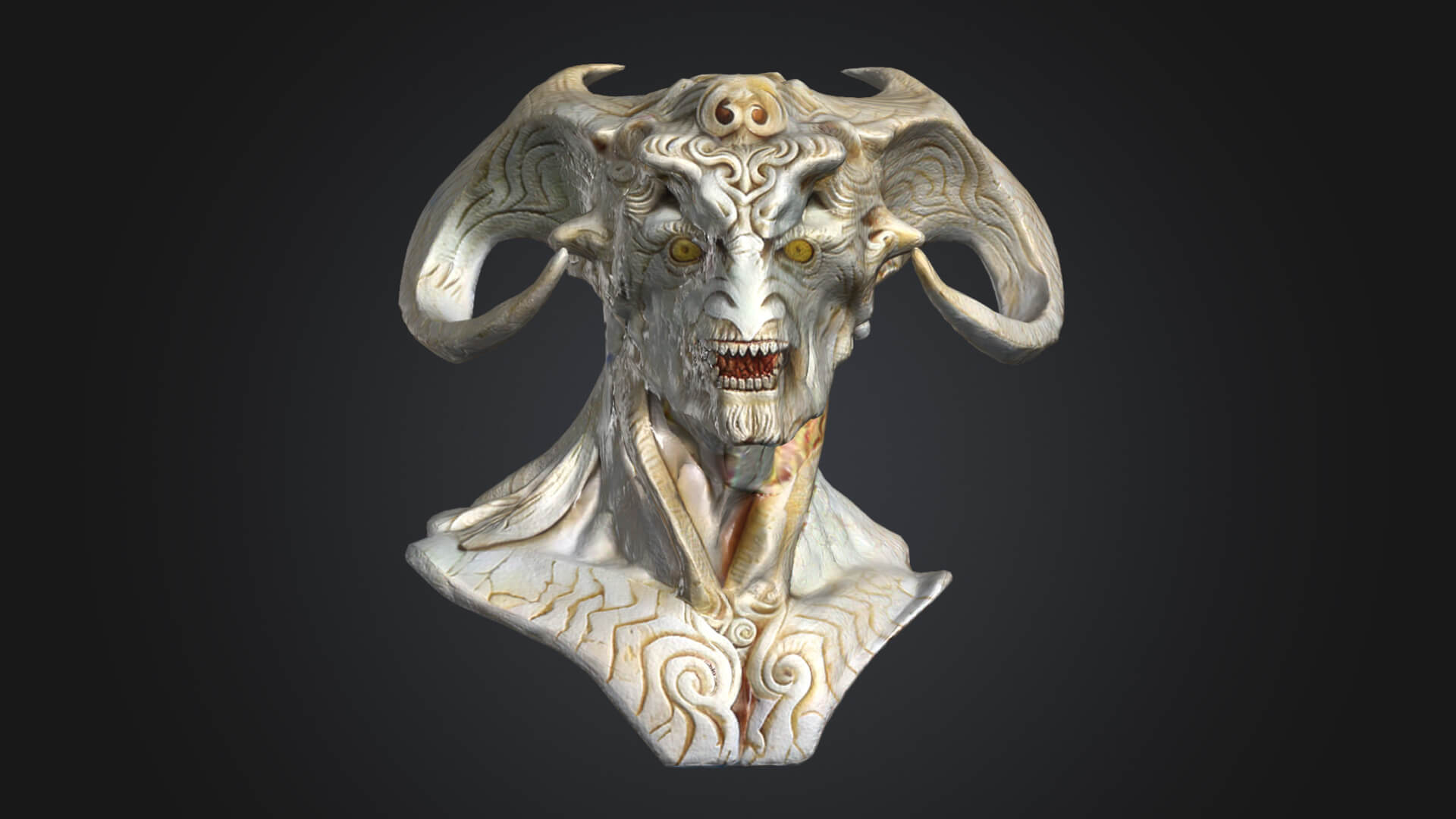 Demon Statue 2 - 3D Model by Johny1981