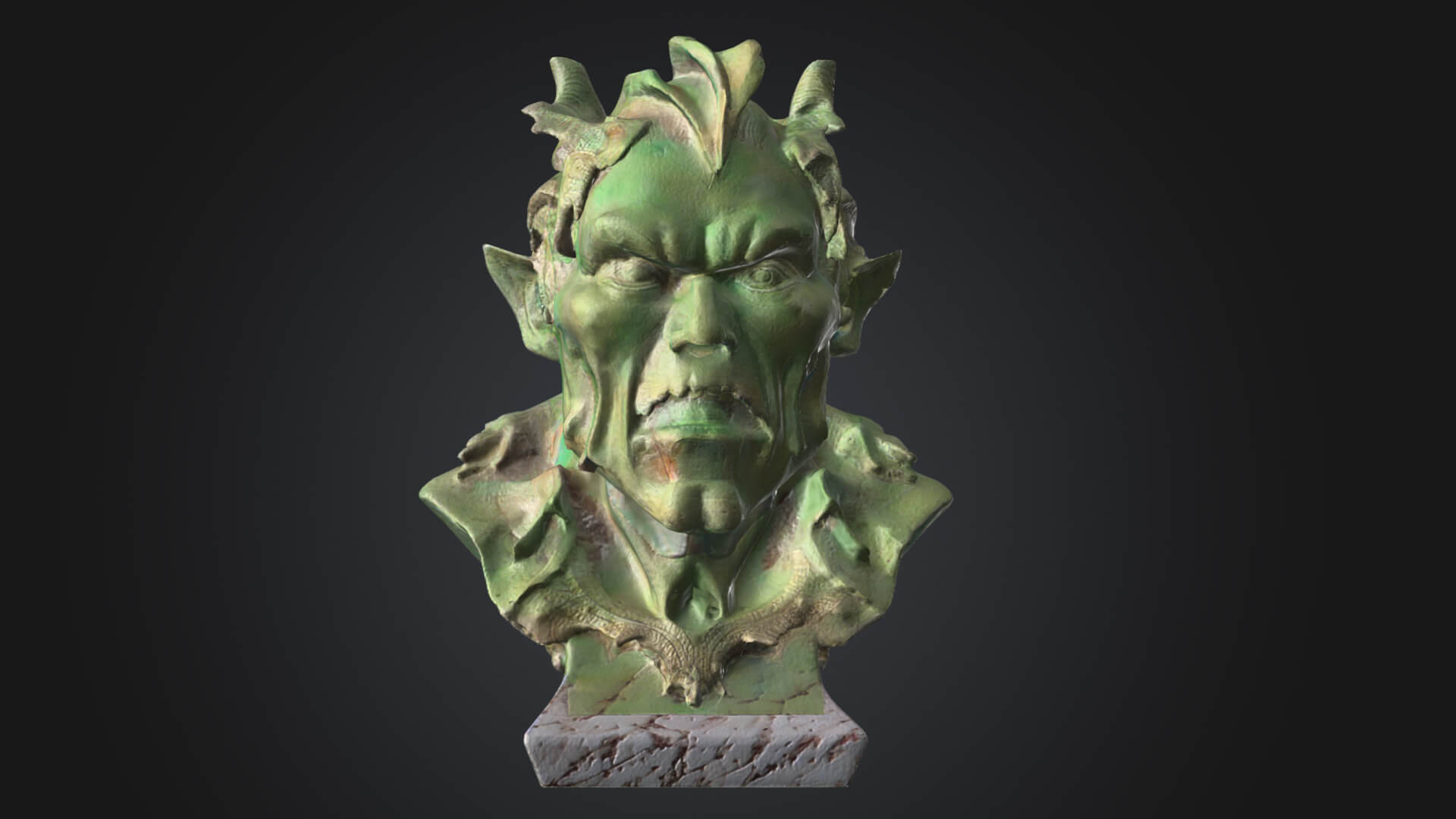 Demon Statue 6 - 3D Model by Johny1981