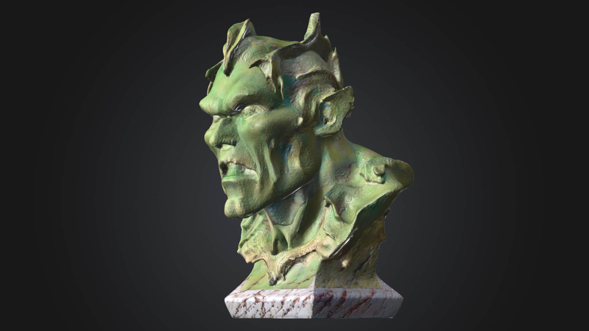 Demon Statue 6 - 3D Model by Johny1981