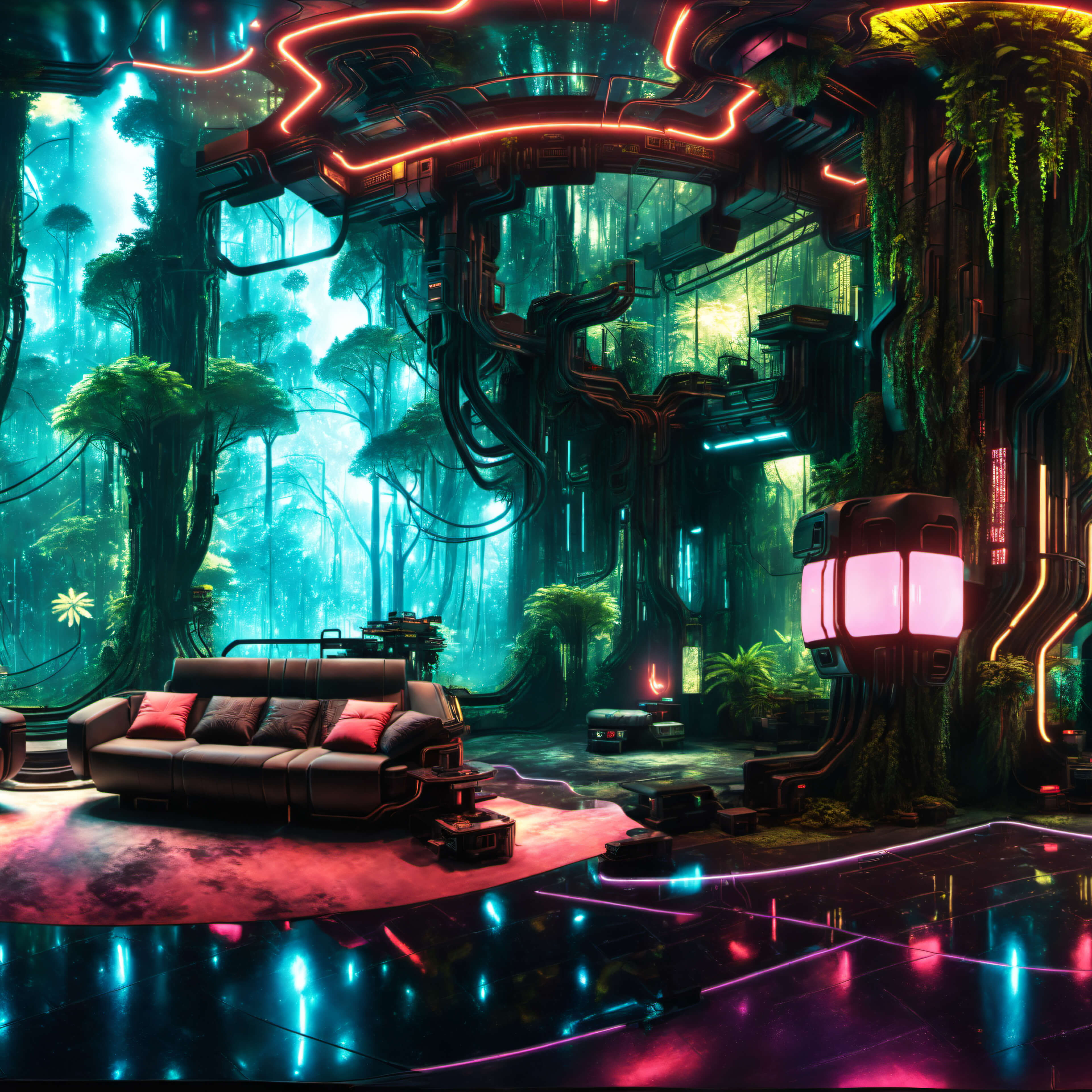 HDRI Cyberpunk Indoor Panoramas 3D Render by Johny1981