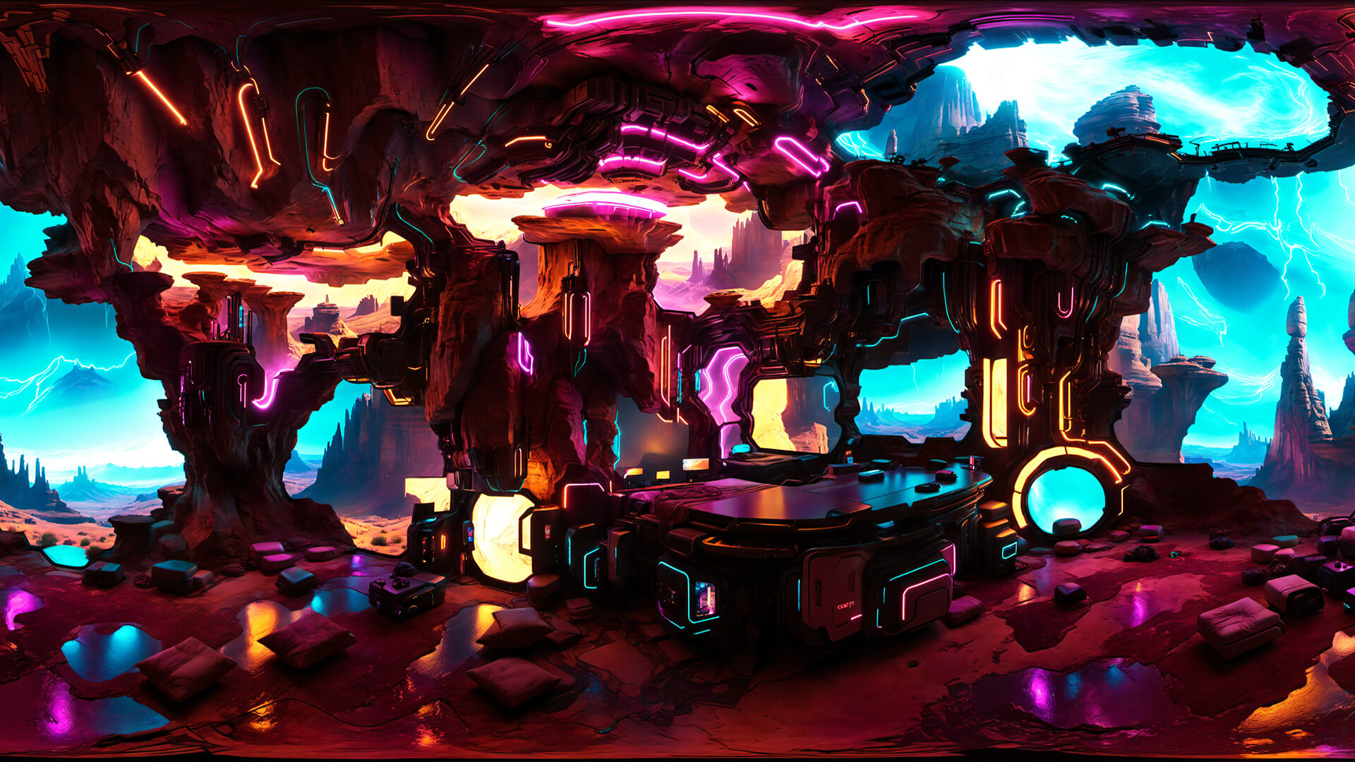 HDRI Cyberpunk Indoor Panoramas 3D Render by Johny1981