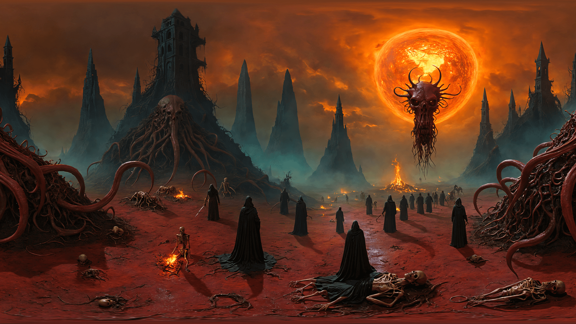 HDRI Hellscapes Panoramas 3D Render | RenderHub Gallery