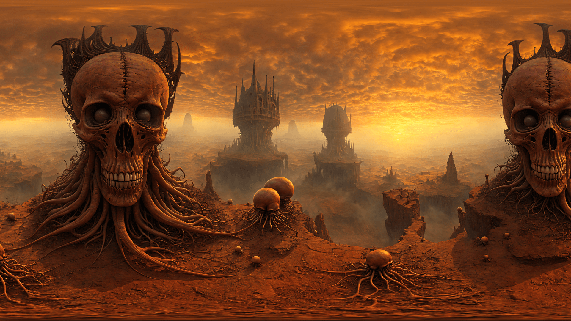 HDRI Hellscapes Panoramas 3D Render | RenderHub Gallery