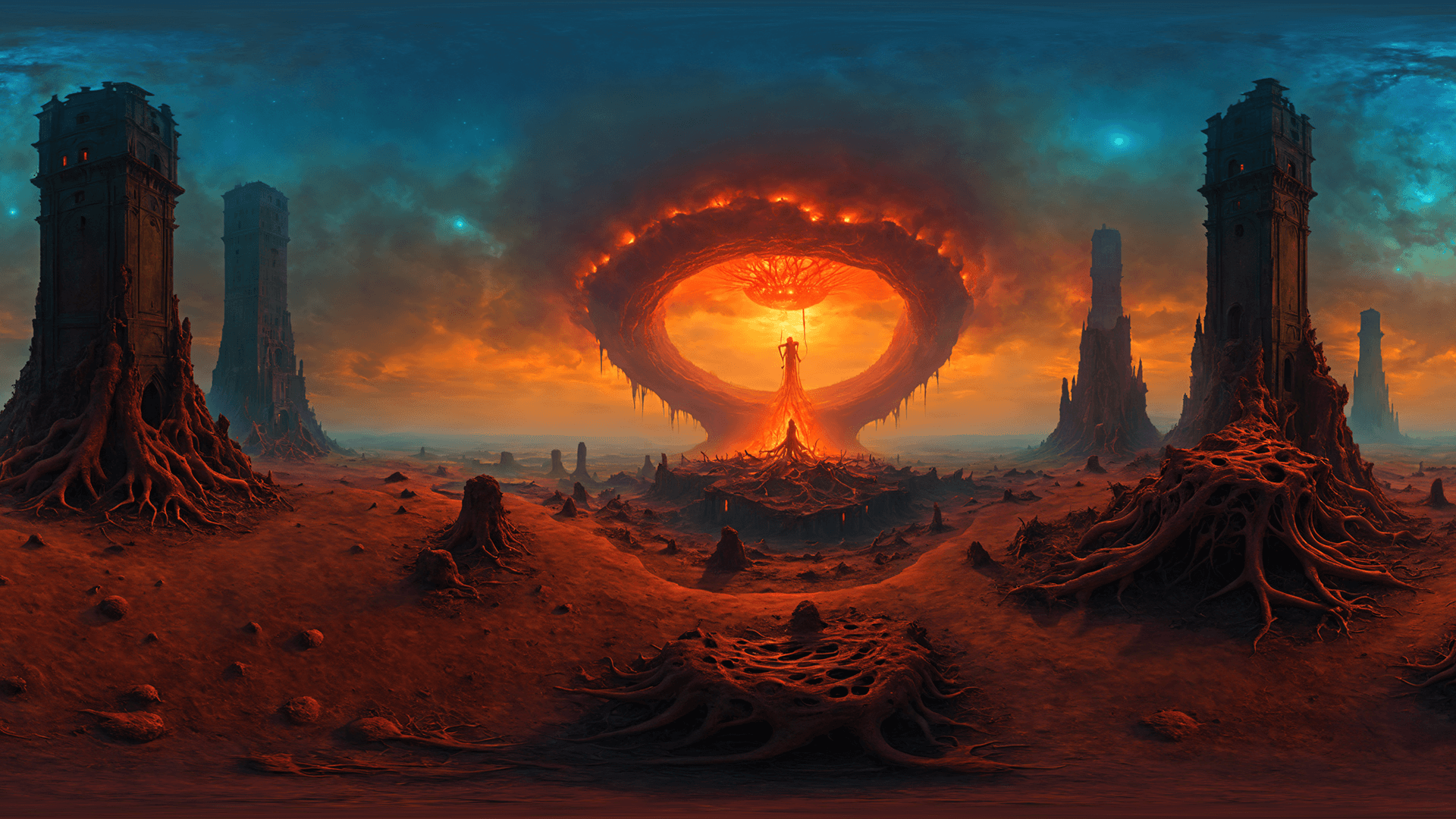 HDRI Hellscapes Panoramas 3D Render | RenderHub Gallery