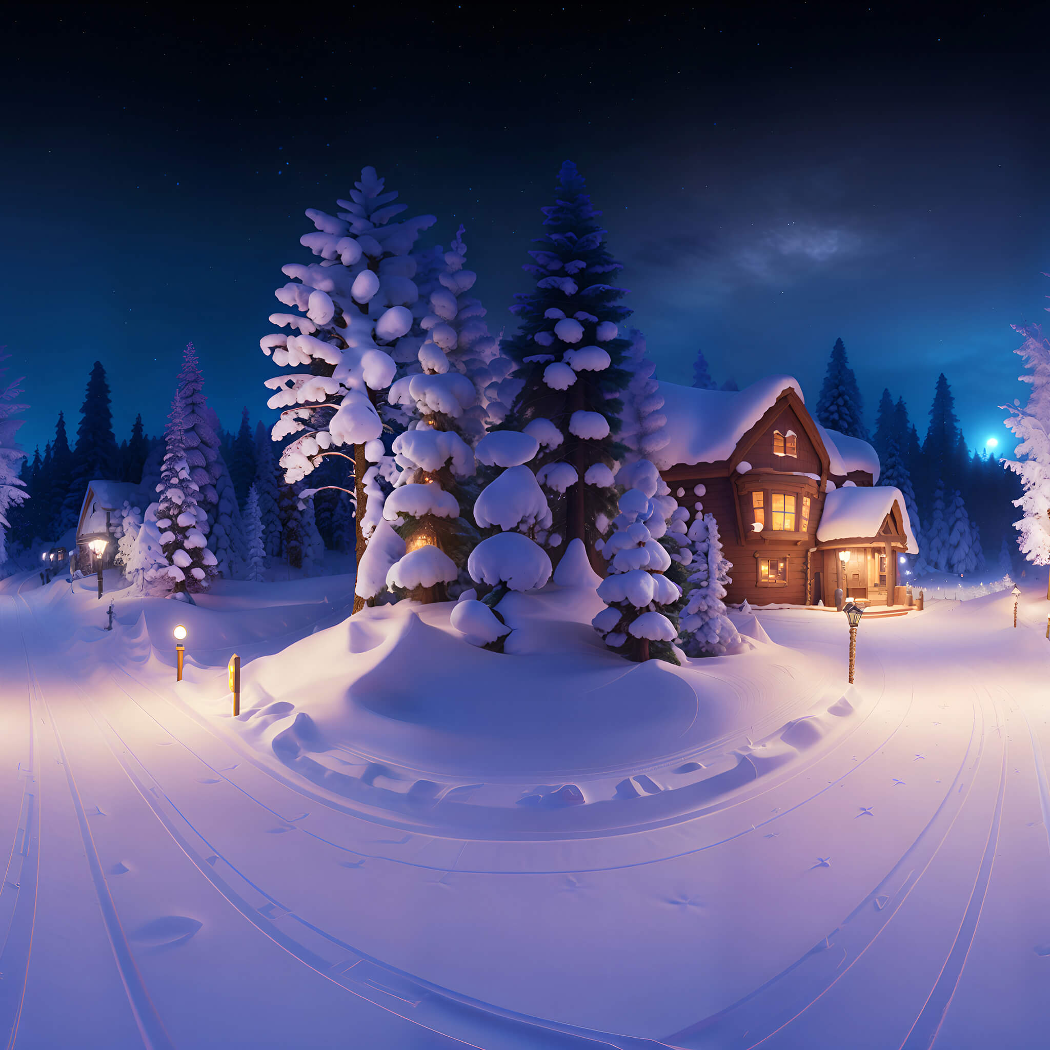 HDRI Winter Fairytale Panoramas 3D Render by Johny1981