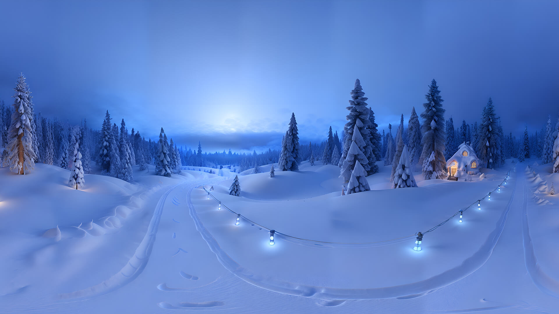 HDRI Winter Fairytale Panoramas 3D Render by Johny1981
