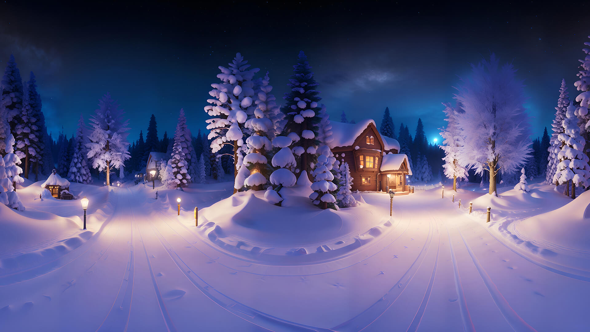 HDRI Winter Fairytale Panoramas 3D Render by Johny1981