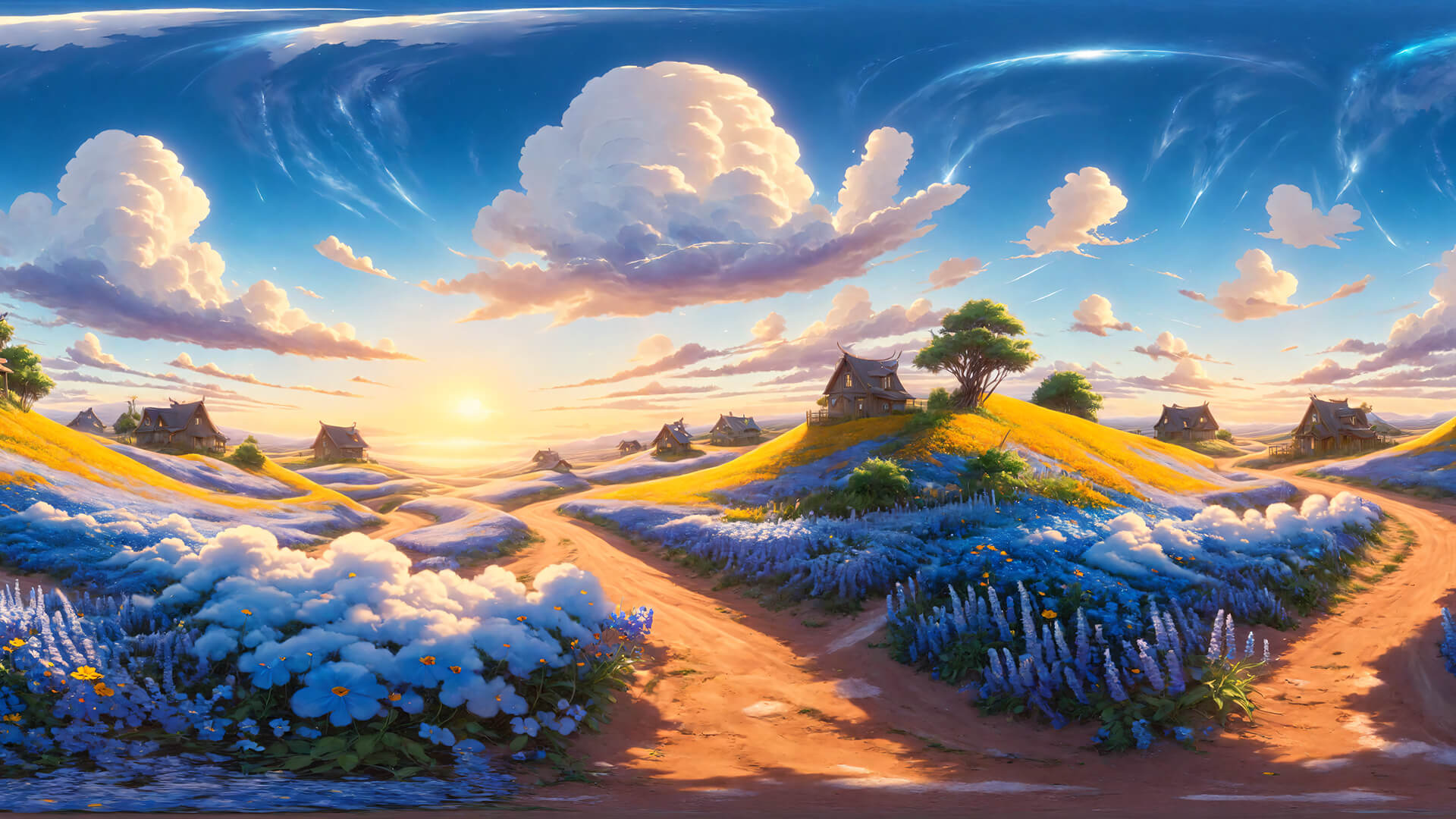 HDRI Anime Skyboxes V1 - HDR Image by Johny1981