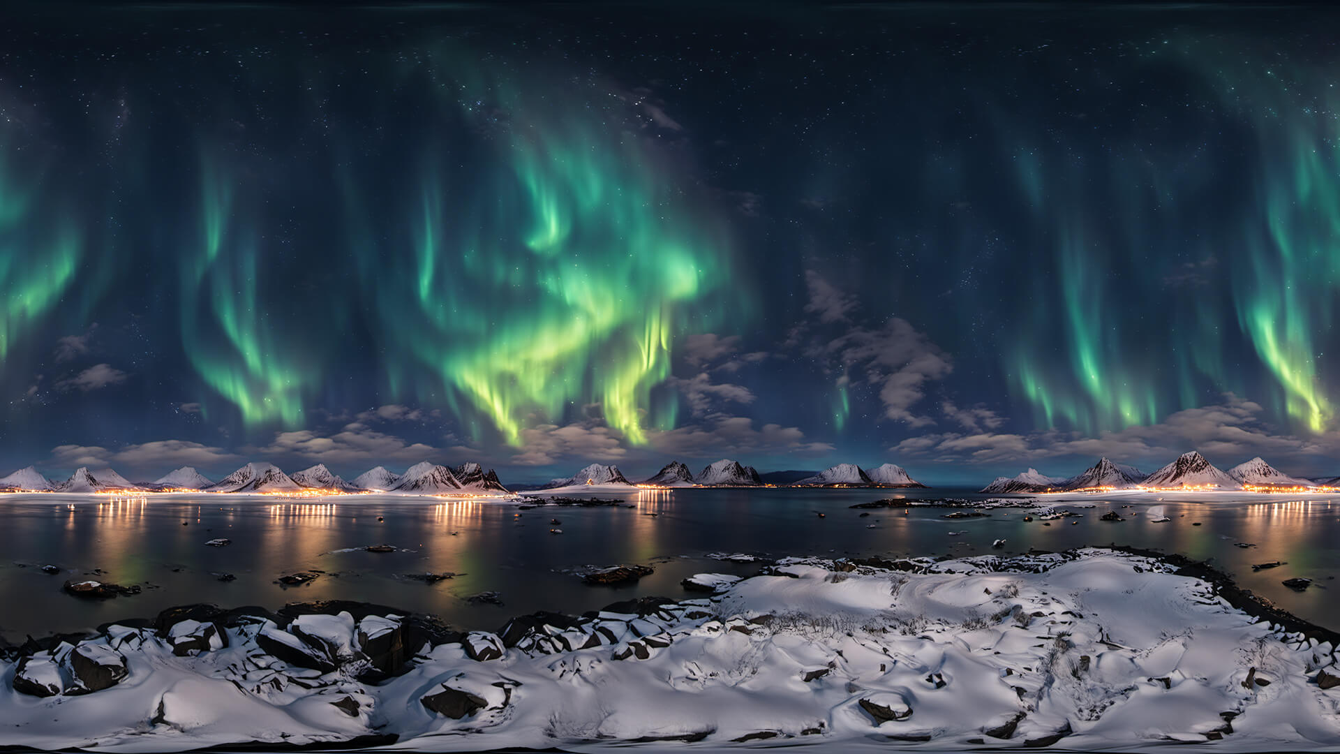 HDRI Aurora Borealis Panoramas - HDR Image by Johny1981