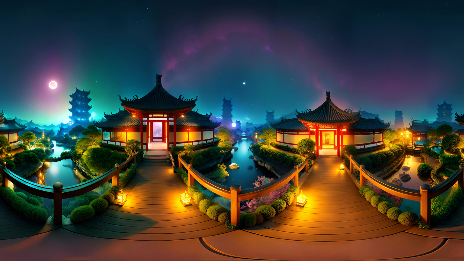 HDRI Chinese Garden Panoramas - HDR Image by Johny1981