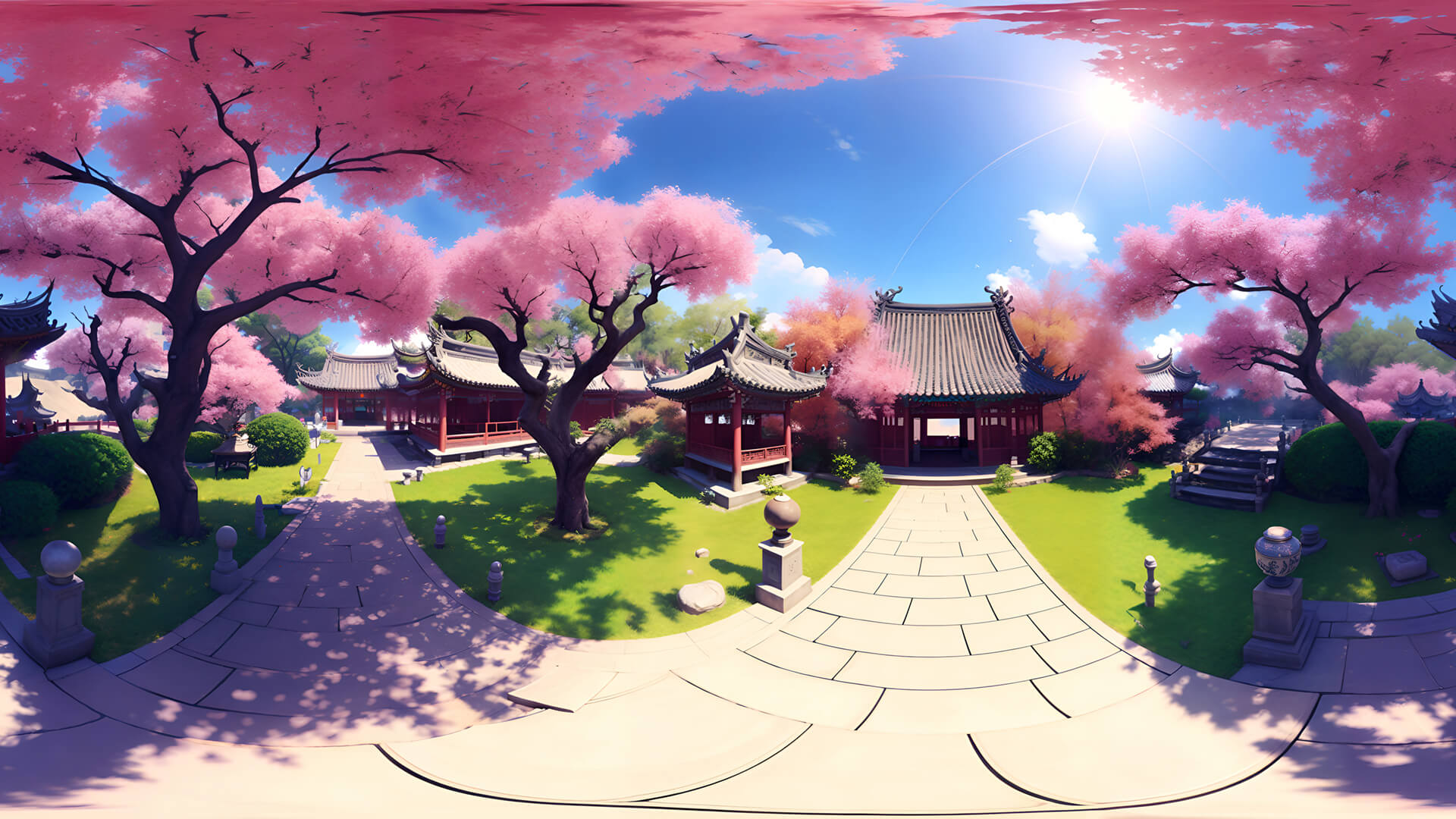 HDRI Chinese Garden Panoramas - HDR Image by Johny1981