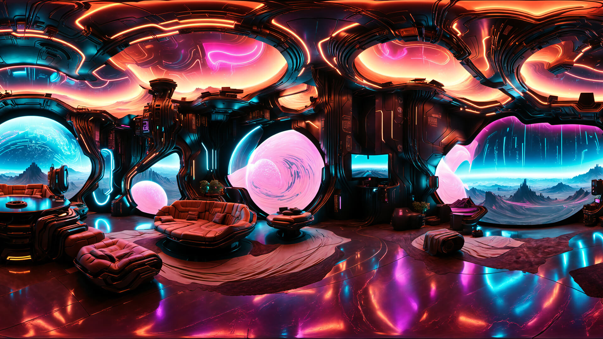 HDRI Cyberpunk Indoor Panoramas - HDR Image by Johny1981