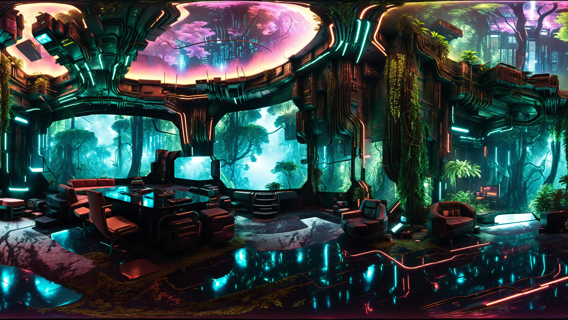 HDRI Cyberpunk Indoor Panoramas - HDR Image by Johny1981