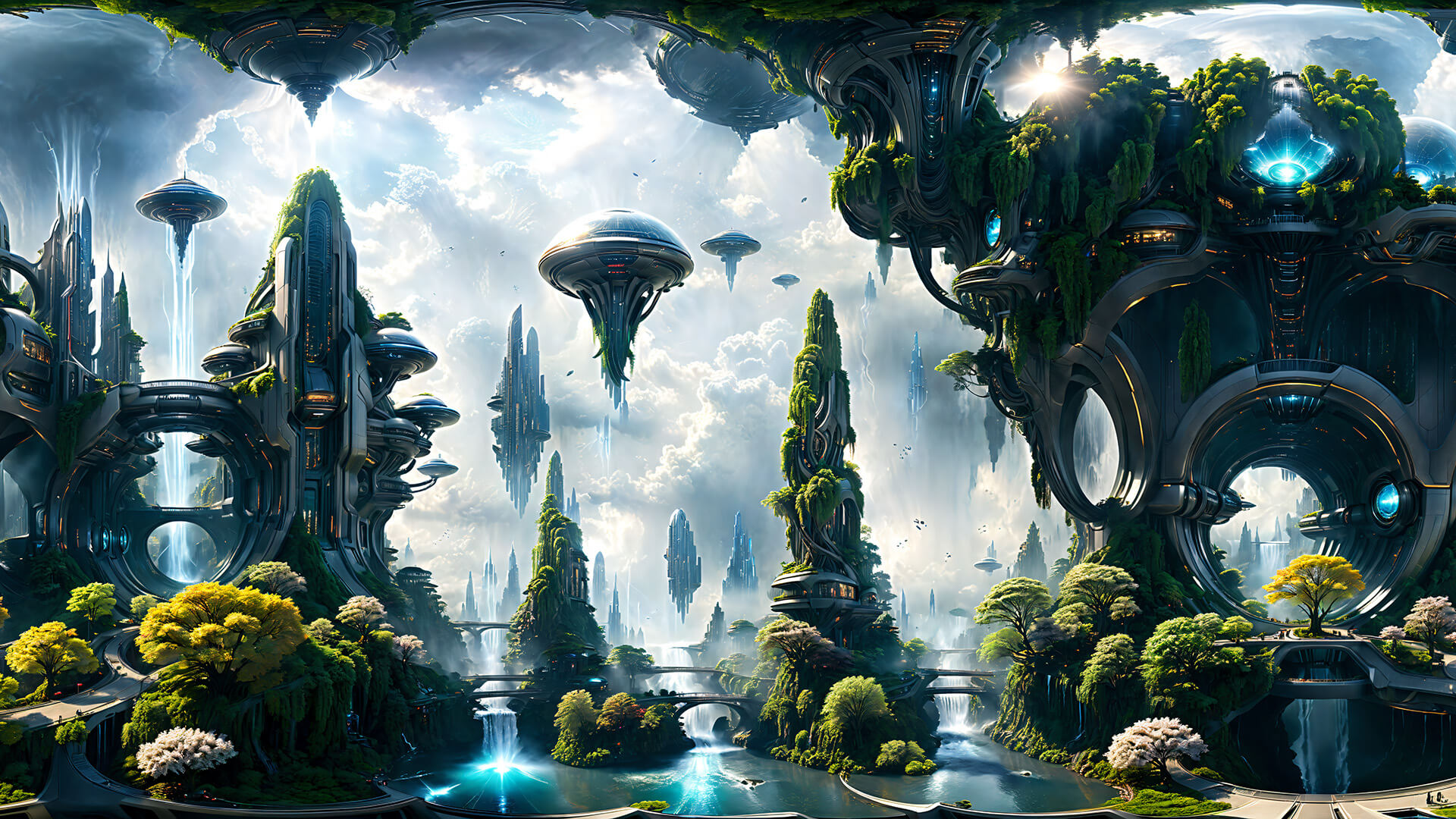 HDRI Futuristic City Panoramas - HDR Image by Johny1981