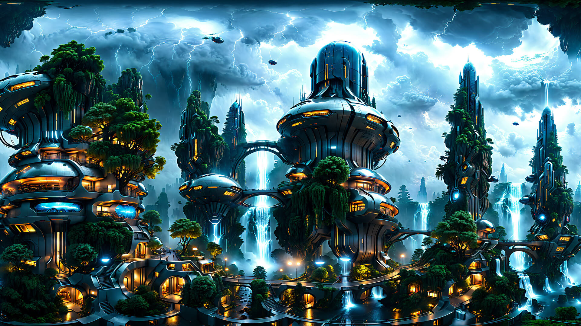 HDRI Futuristic City Panoramas - HDR Image by Johny1981