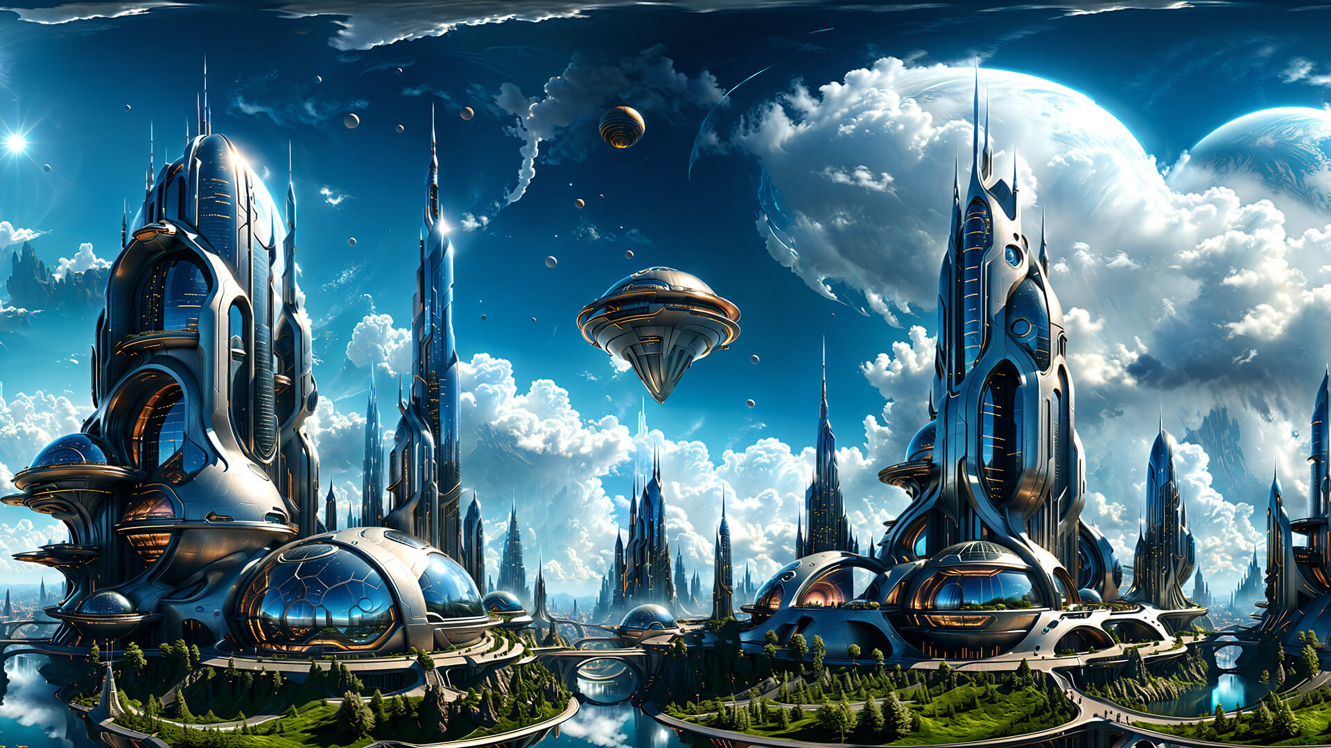HDRI Futuristic City Panoramas - HDR Image by Johny1981