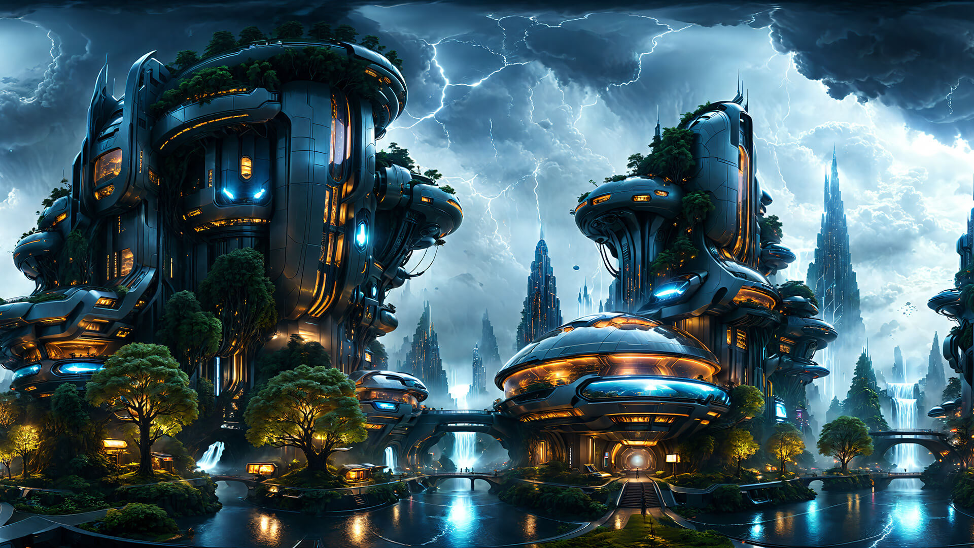 HDRI Futuristic City Panoramas - HDR Image by Johny1981