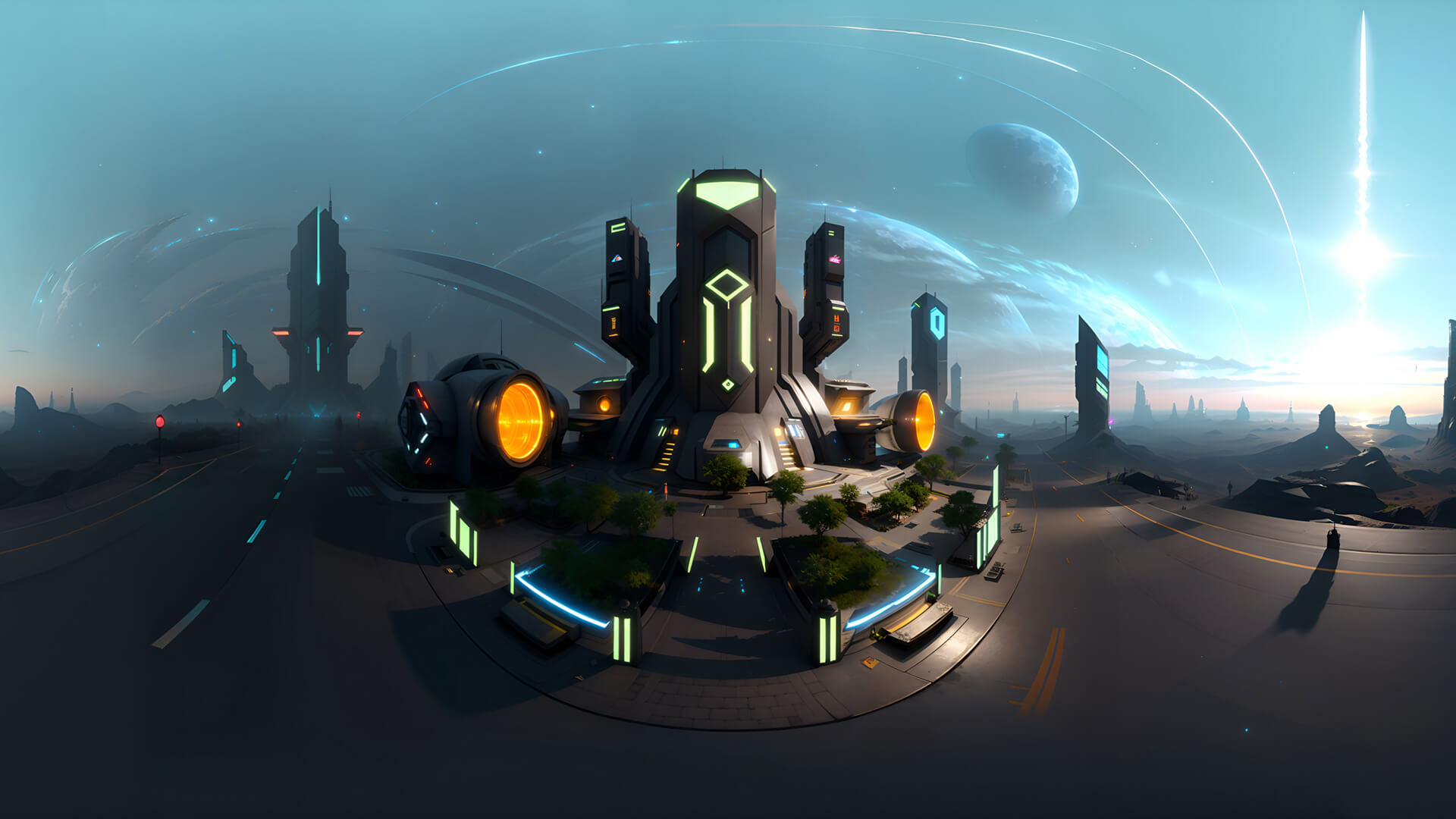 HDRI Futuristic Environments Panoramas - HDR Image by Johny1981