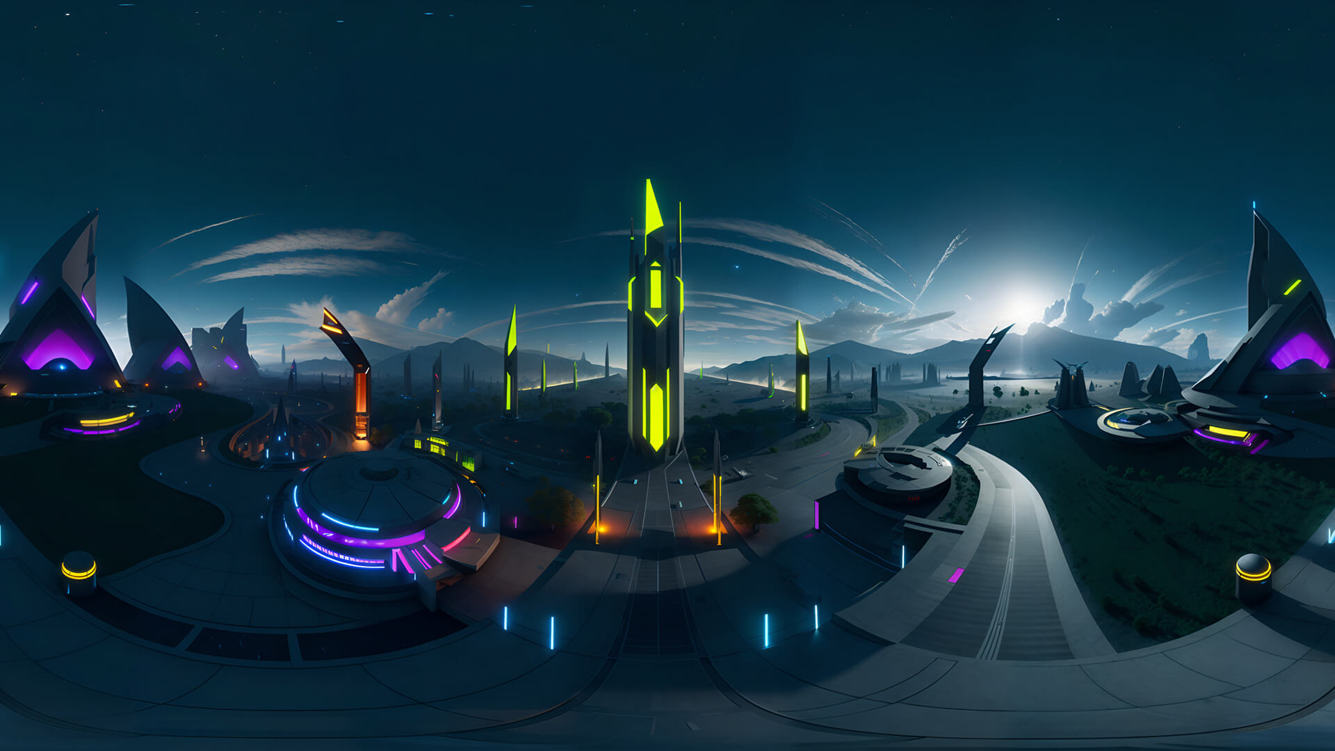 HDRI Futuristic Environments Panoramas - HDR Image by Johny1981