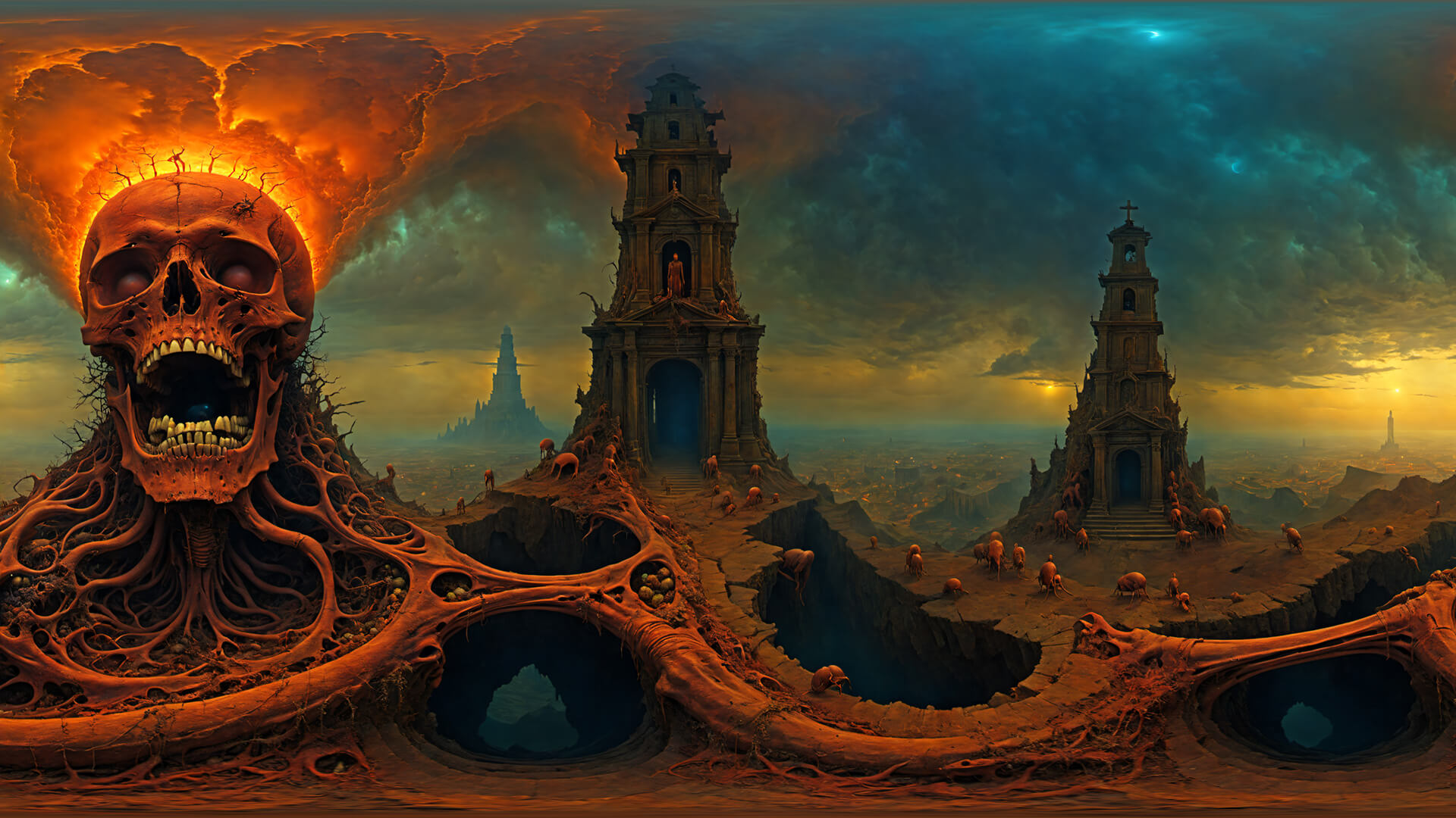 HDRI Hellscapes Panoramas - HDR Image by Johny1981