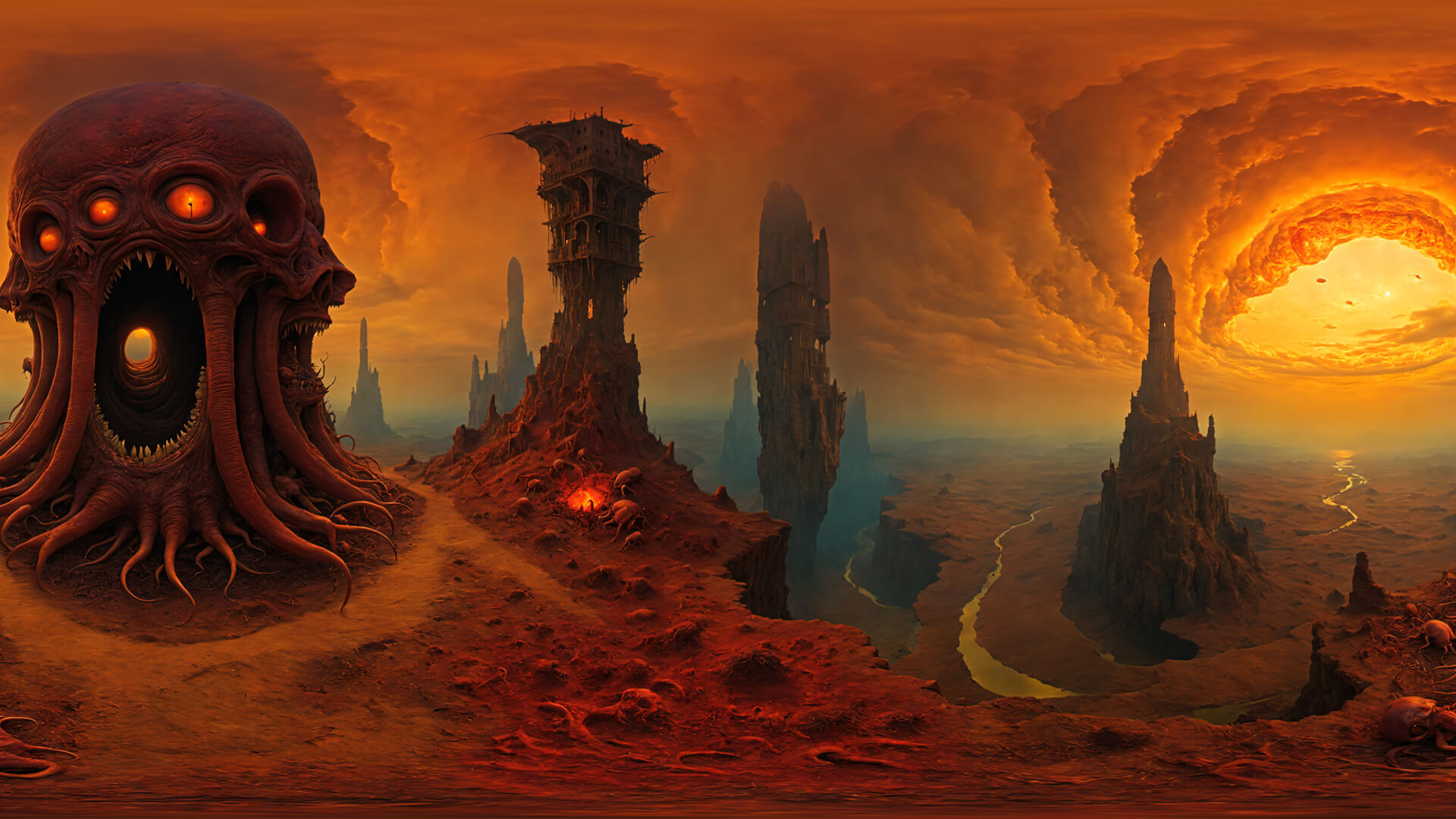 HDRI Hellscapes Panoramas - HDR Image by Johny1981