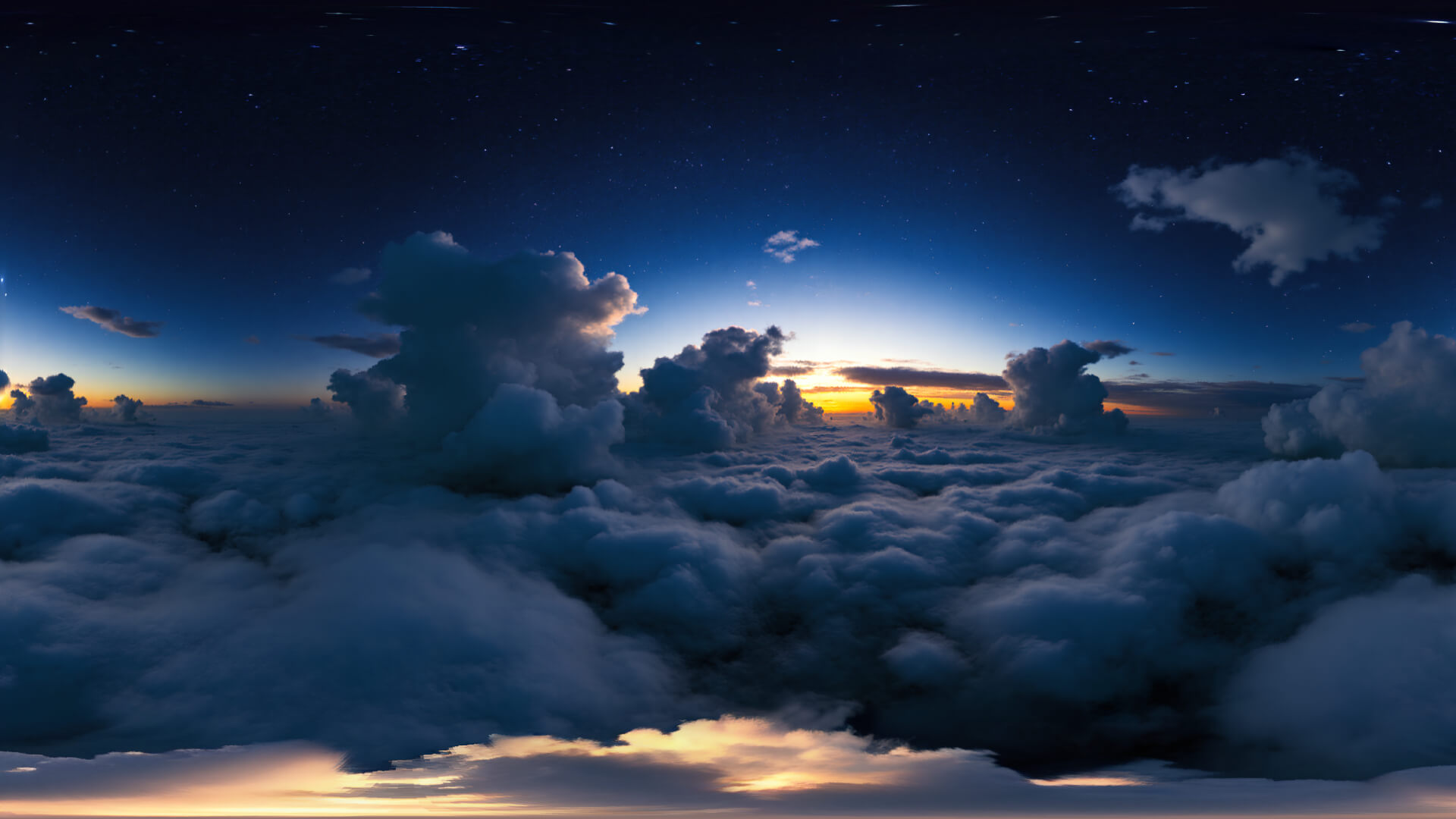 HDRI Night Above The Clouds Skyboxes - HDR Image by Johny1981