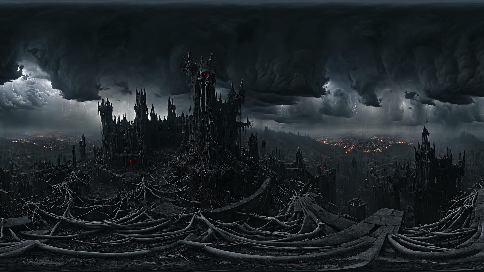 HDRI Sinister Nightscape Skyboxes - HDR Image by Johny1981