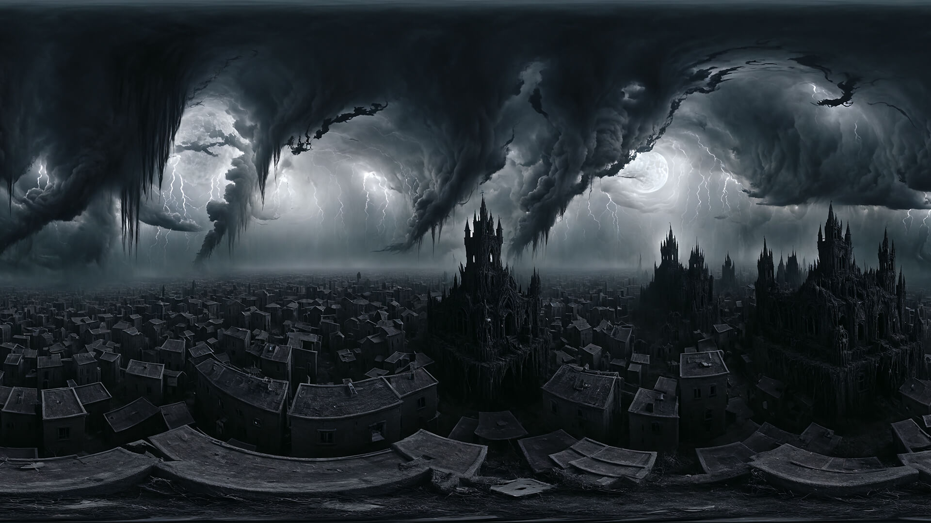 HDRI Sinister Nightscape Skyboxes - HDR Image by Johny1981