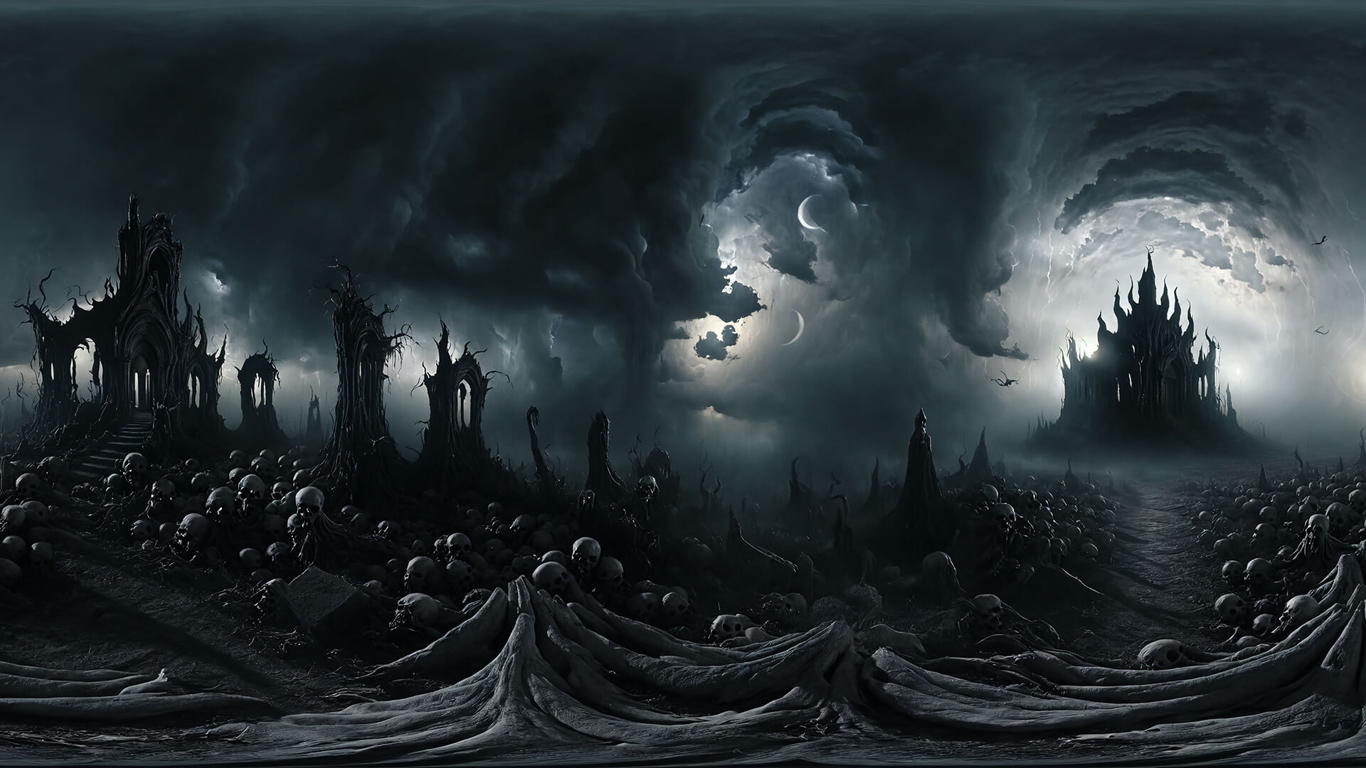 HDRI Sinister Nightscape Skyboxes - HDR Image by Johny1981