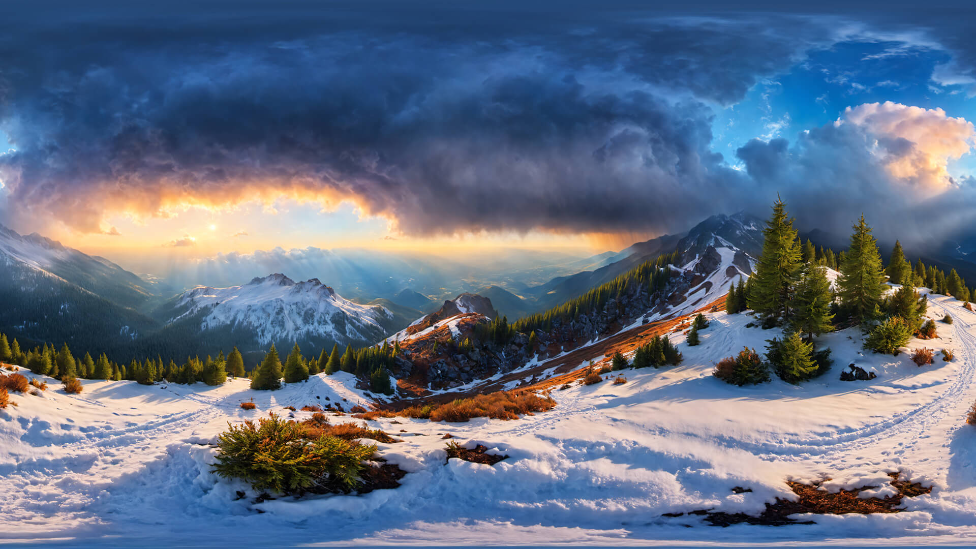 HDRI Winter Nature Panoramas - HDR Image by Johny1981