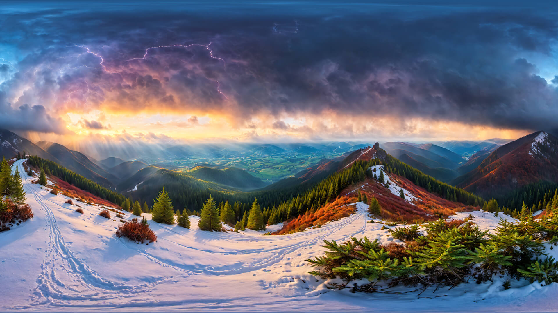 HDRI Winter Nature Panoramas - HDR Image by Johny1981