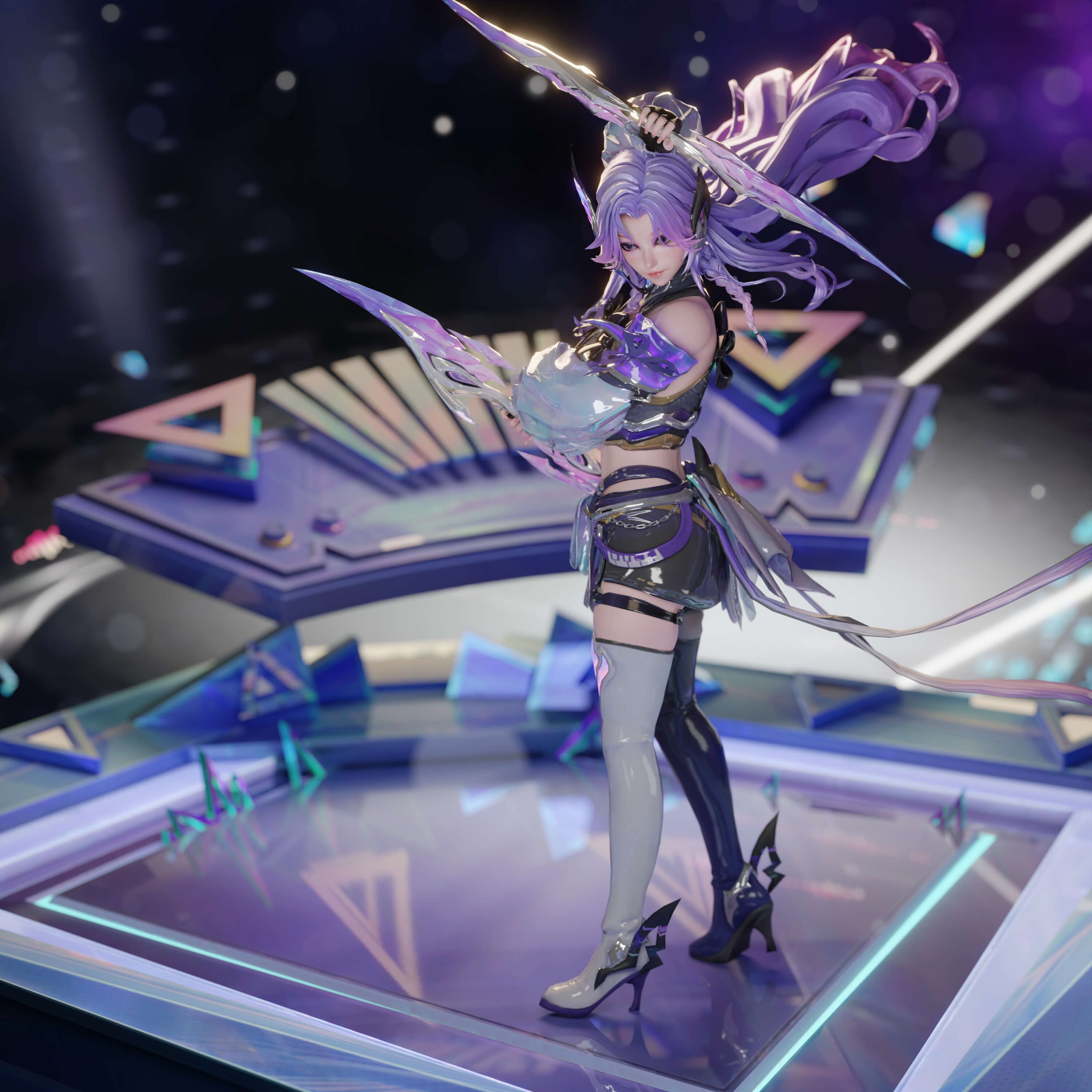 King of Glory - Ake - Butterfly Dance 3D Model by JokerMask