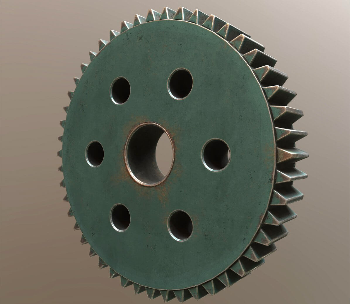 Green Tooth Gear - 3D Model by JonRichardt