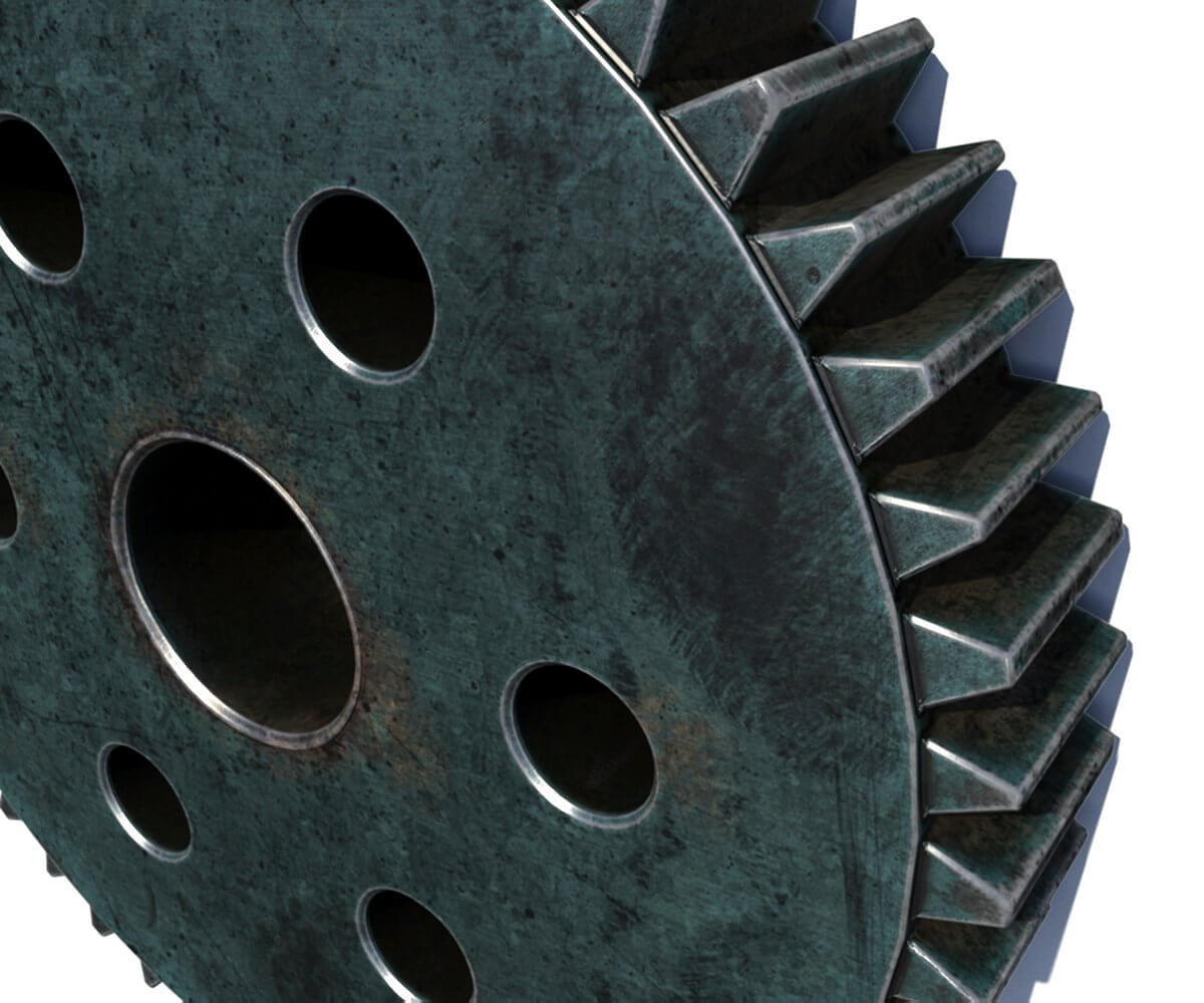 Green Tooth Gear - 3D Model by JonRichardt