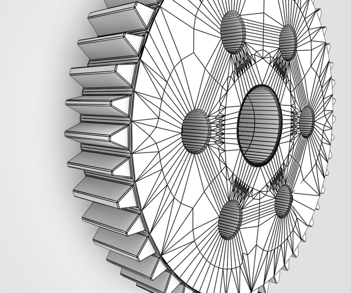 Green Tooth Gear - 3D Model by JonRichardt