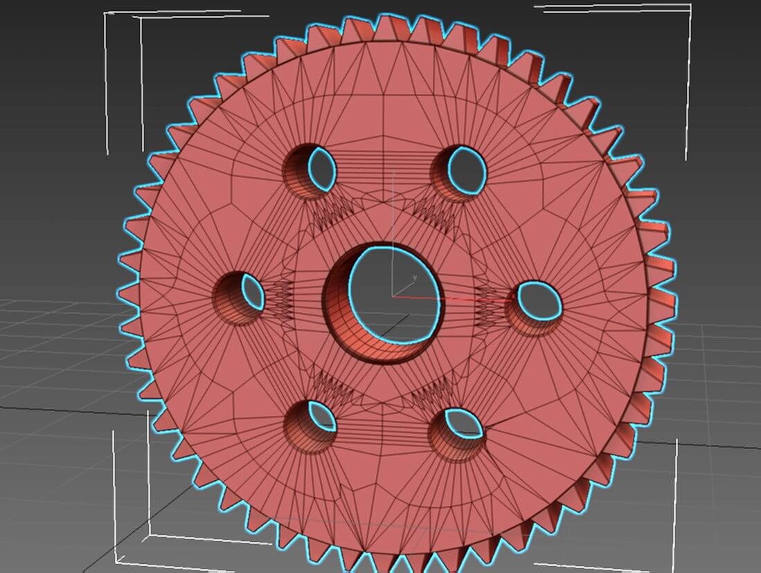 Green Tooth Gear - 3D Model by JonRichardt