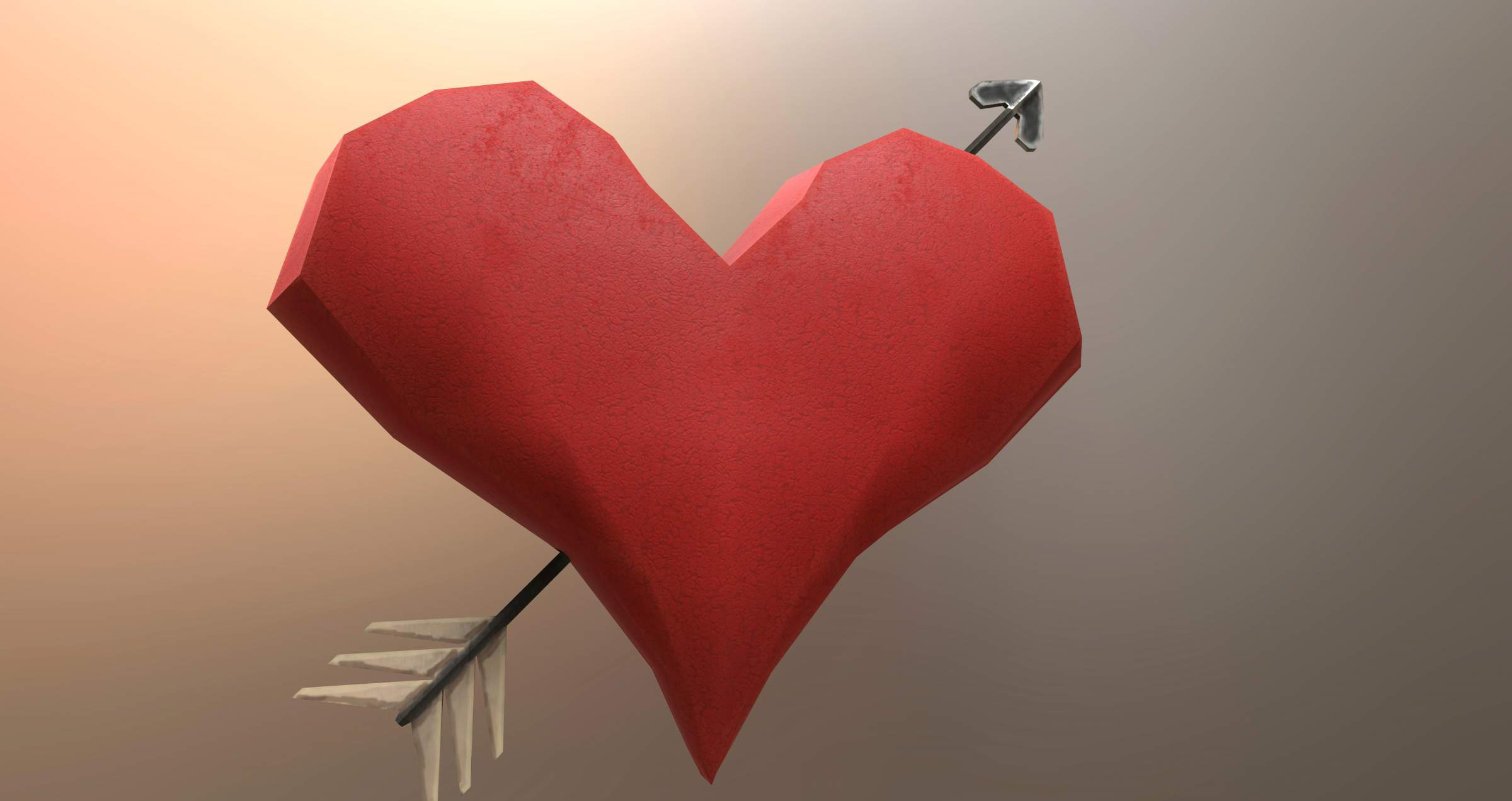 Pierced Heart - 3D Model by JonRichardt