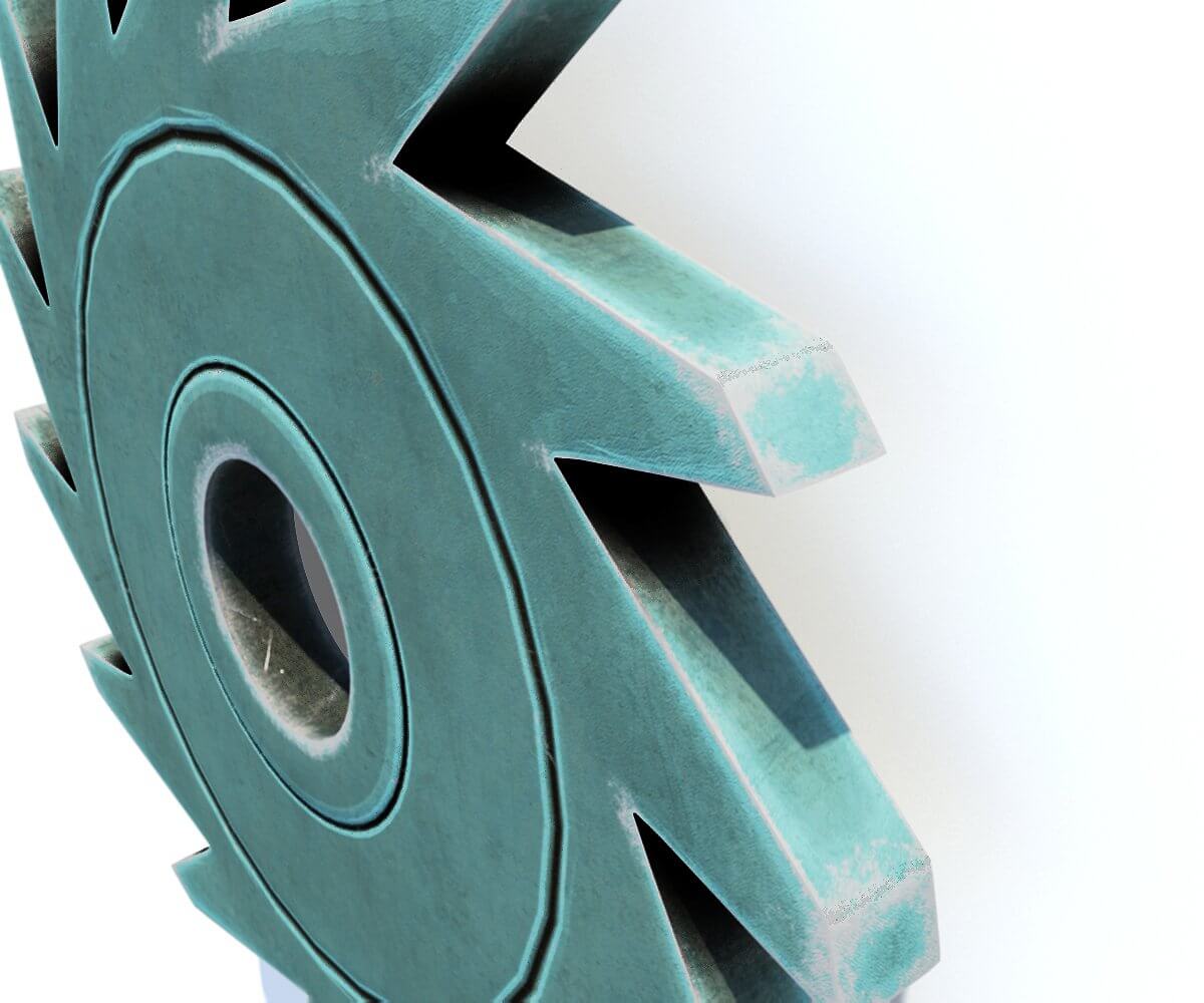 Ratchet Wheel - 3D Model by JonRichardt